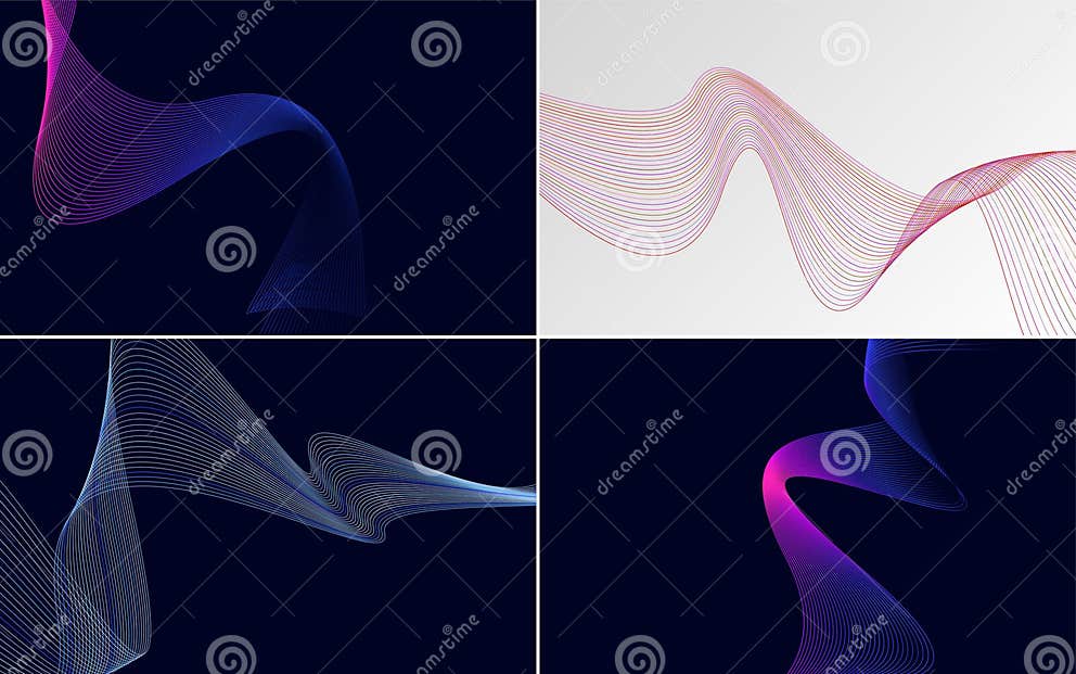 Add Visual Interest To Your Presentation with this Wave Curve Abstract ...