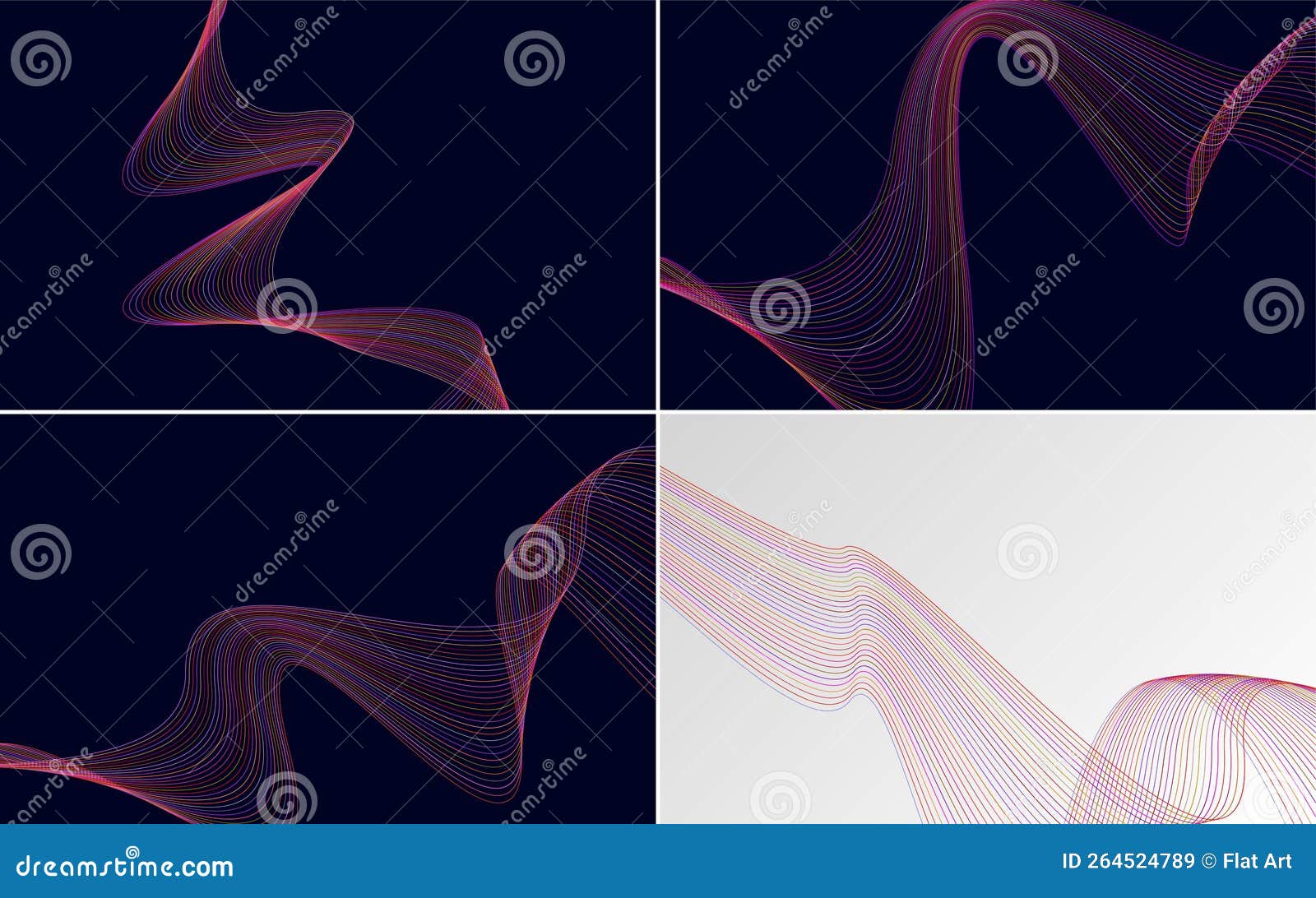 Add Visual Interest To Your Presentations with this Set of 4 Vector ...