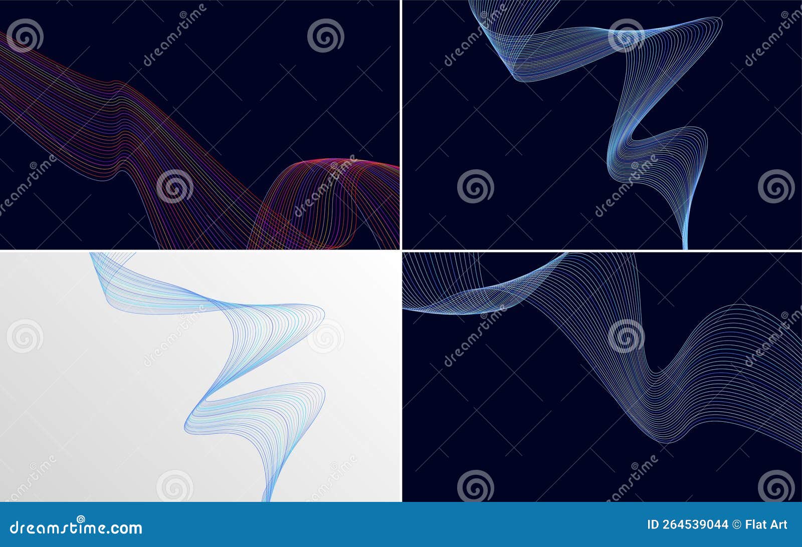 Add Visual Interest To Your Presentations with this Set of 4 Vector ...
