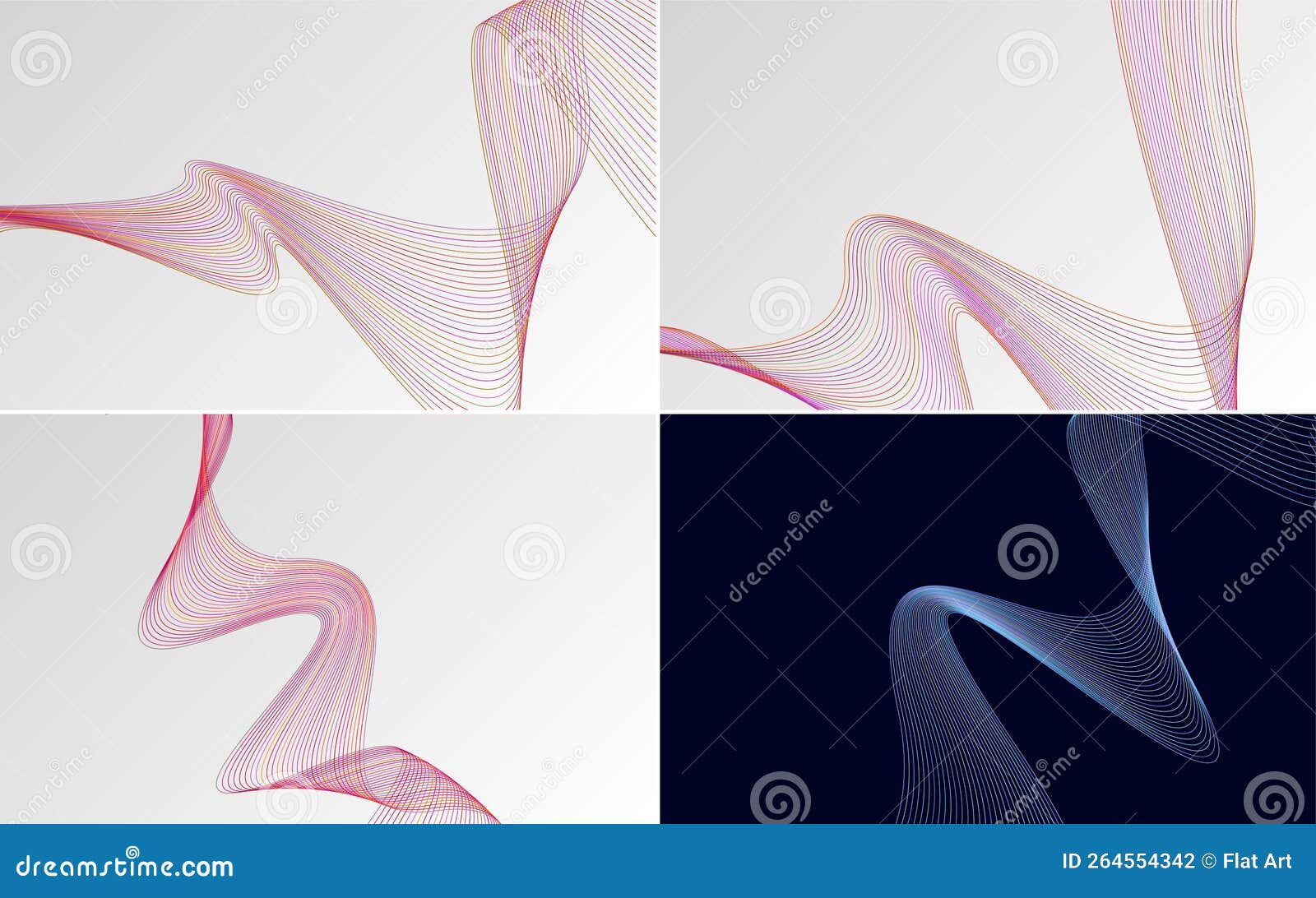 Add Visual Interest To Your Presentations with this Set of 4 Vector ...