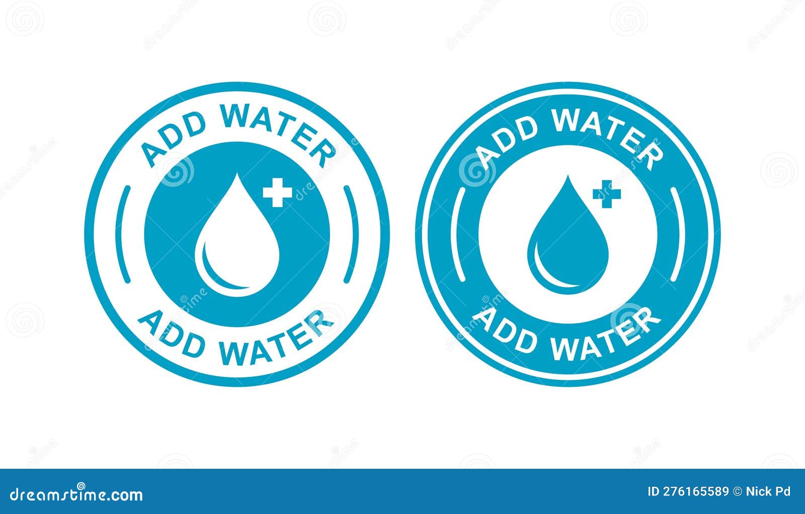 Add Water Logo Vector Badge Icon Stock Vector - Illustration of text ...