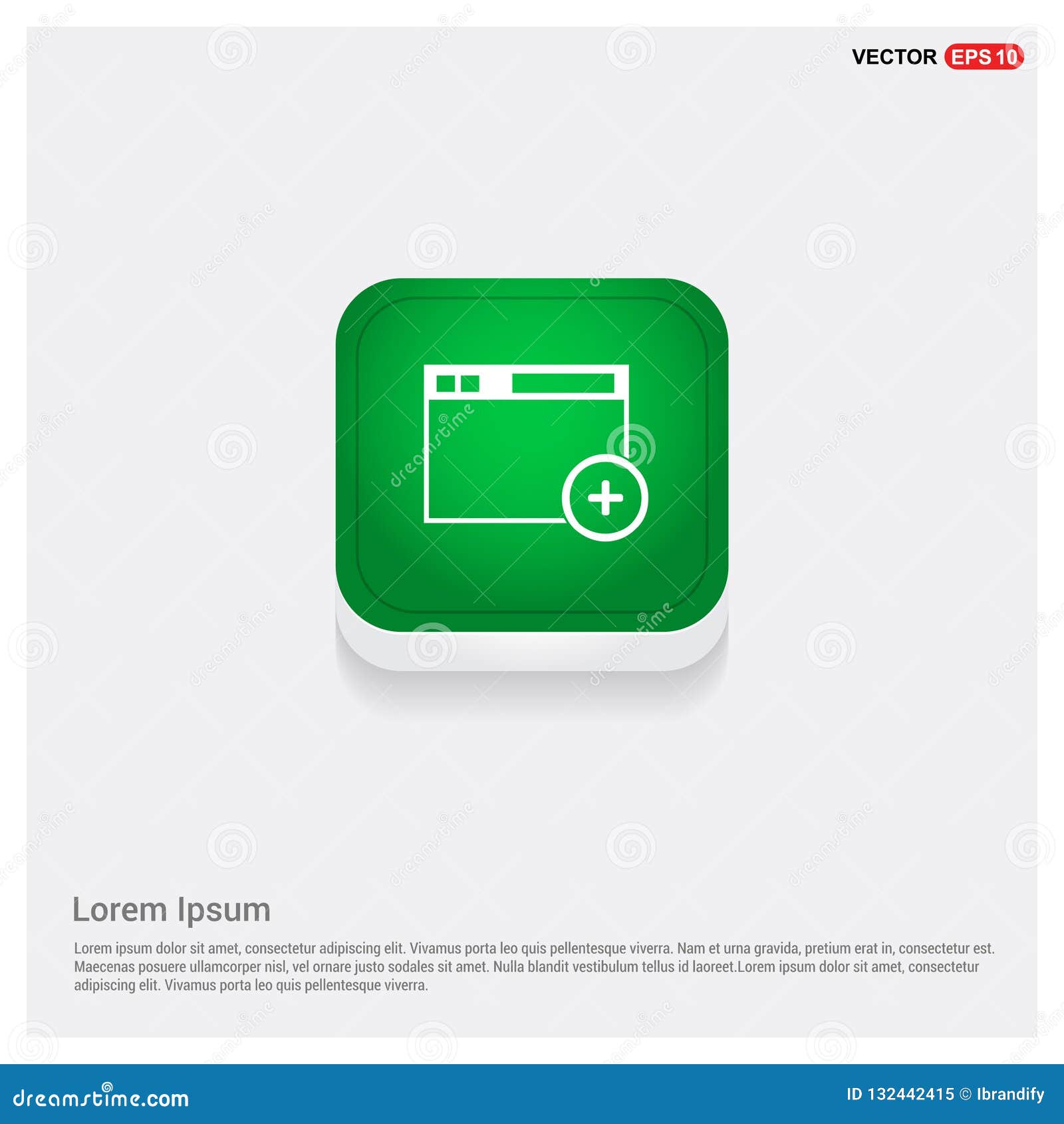 Add Widget icon stock vector. Illustration of buttons - 132442415