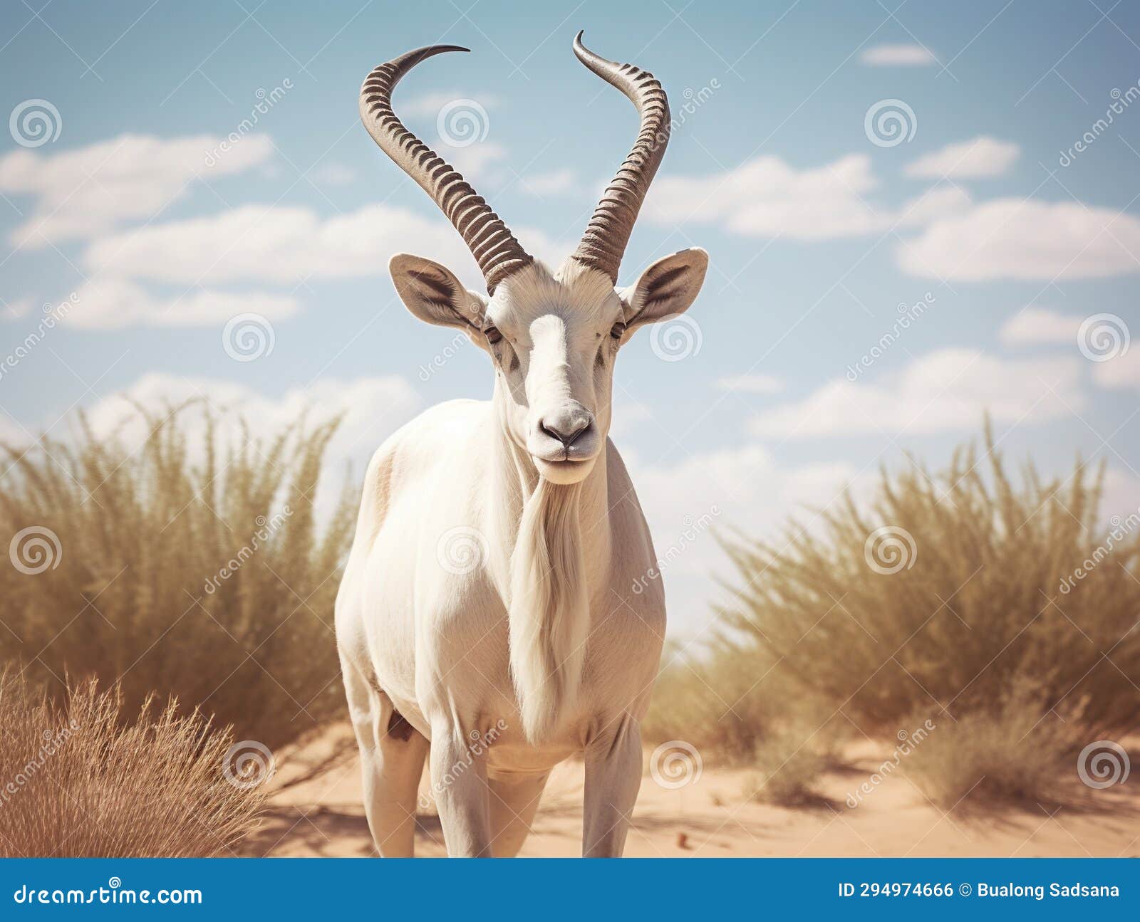 Addax Made With Generative AI Illustration Royalty-Free Cartoon ...