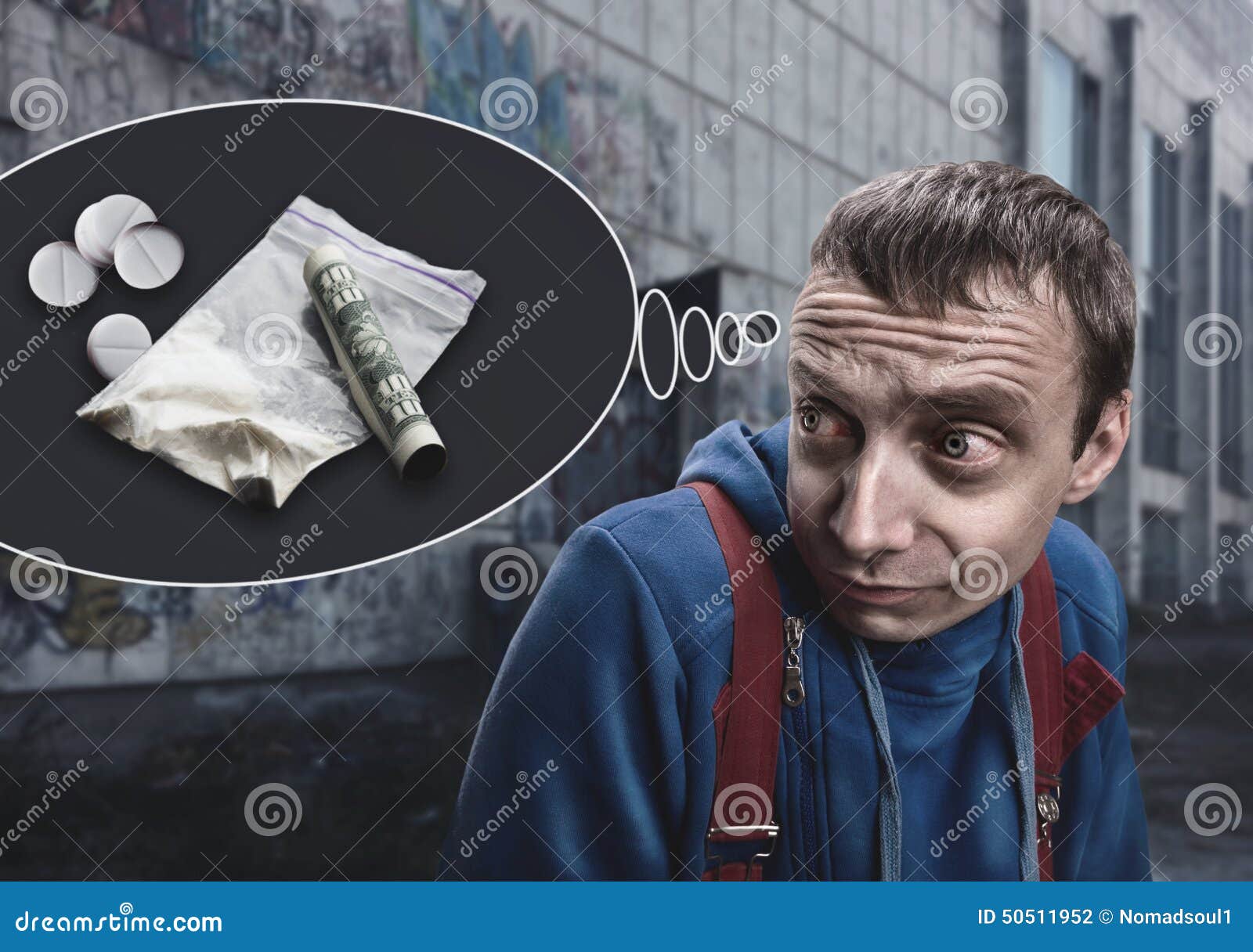 Addict in the street stock photo. Image of danger, addiction - 50511952