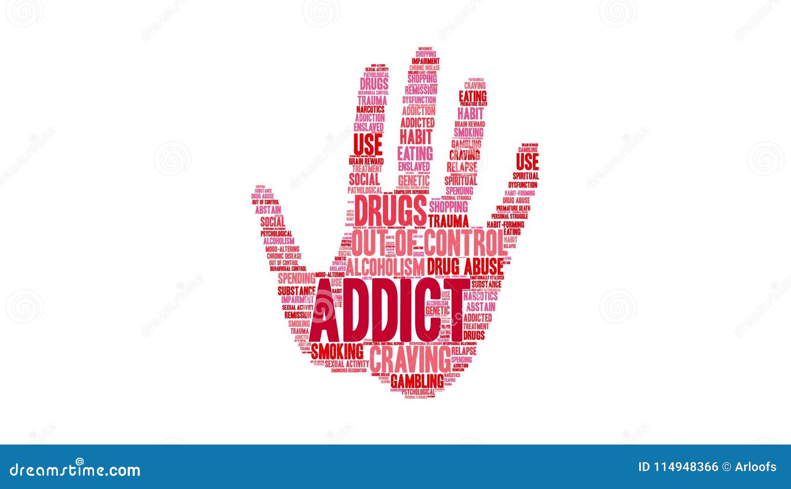 Addict Word Cloud Stock Footage Video Of Biological 114948366