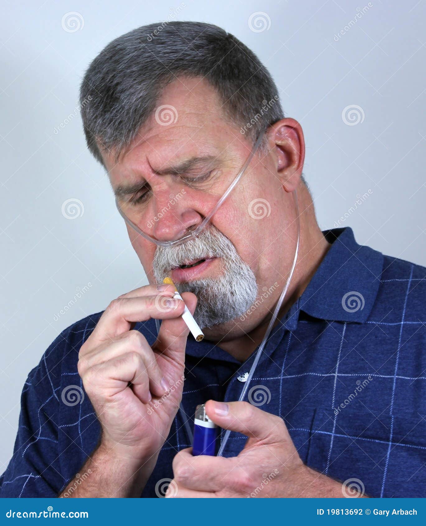 Addicted To Smoking (No Flame) Stock Photo - Image of danger, addiction ...
