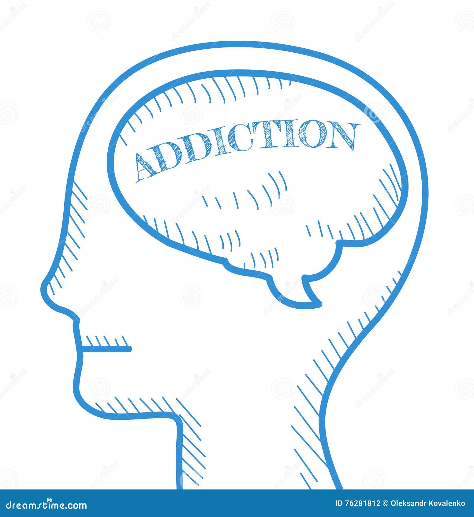 Addiction concept. stock vector. Illustration of smocking - 76281812