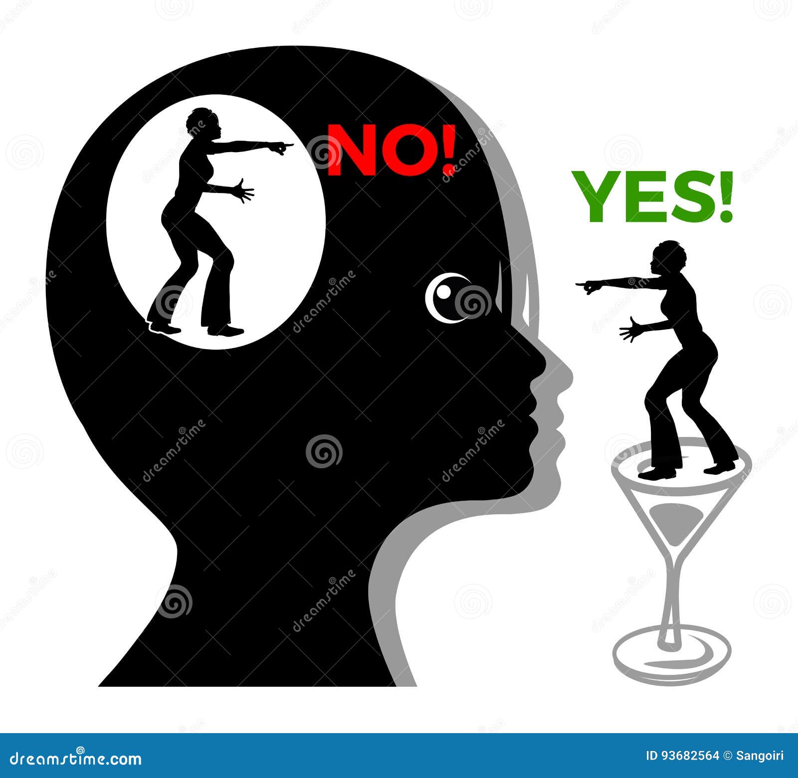 GUILTY CONSCIENCE Vector Illustration | CartoonDealer.com #291414772