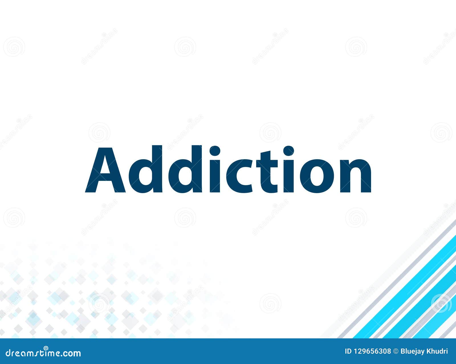 Addiction Modern Flat Design Blue Abstract Background Stock ...