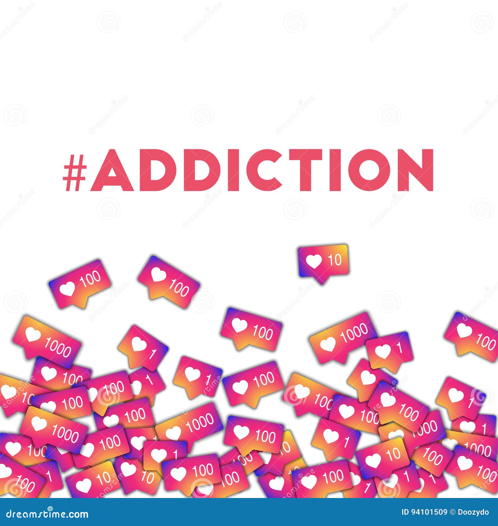 #addiction. editorial stock image. Illustration of gradient - 94101509