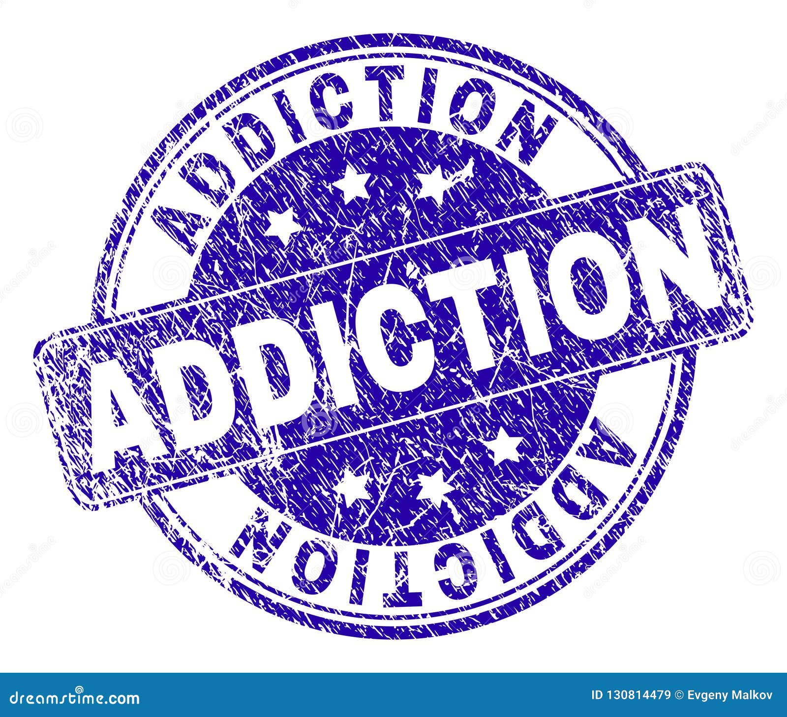 Grunge Textured ADDICTION Stamp Seal Stock Vector - Illustration of ...