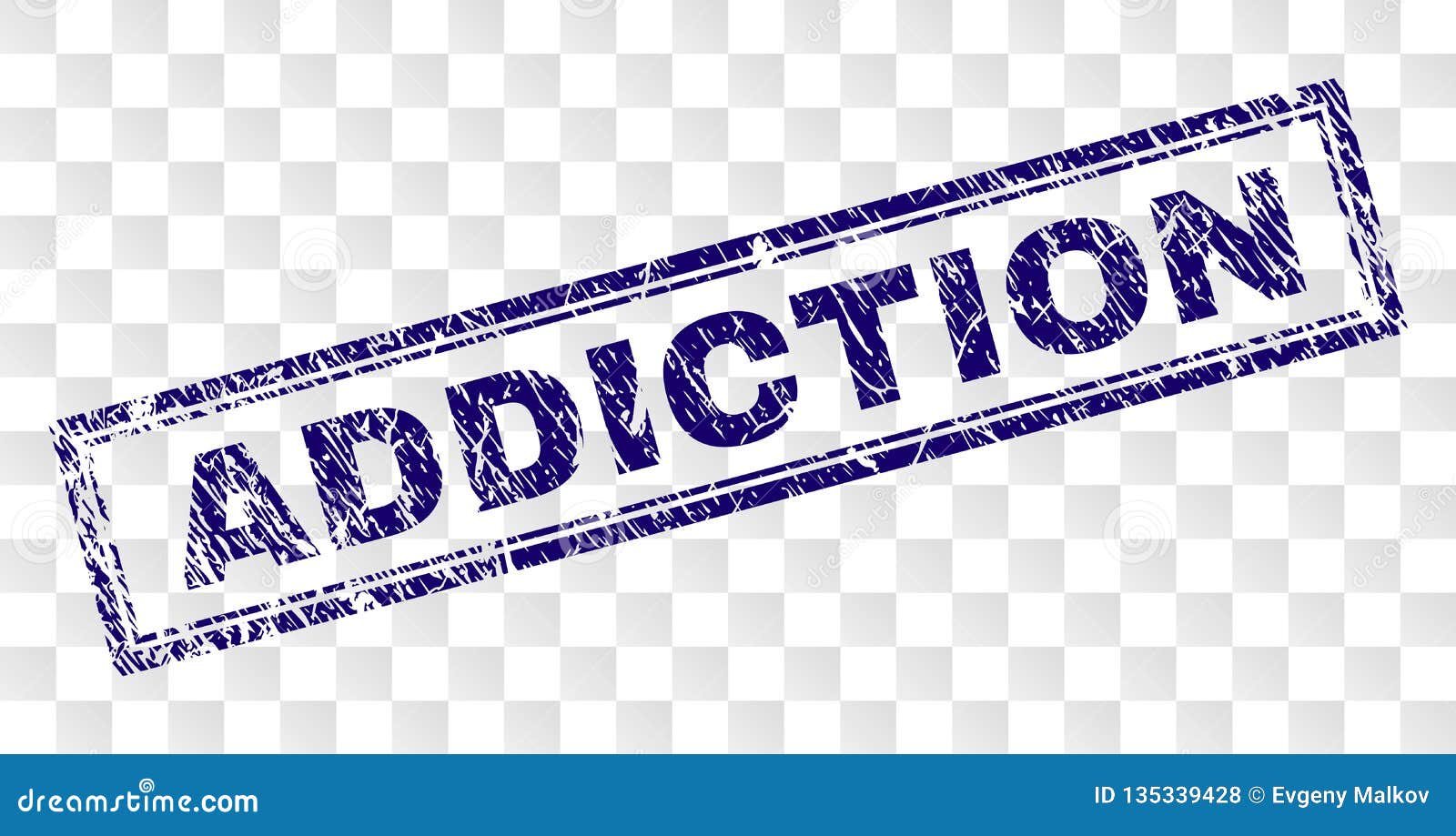Scratched ADDICTION Rectangle Stamp Stock Vector - Illustration of ...
