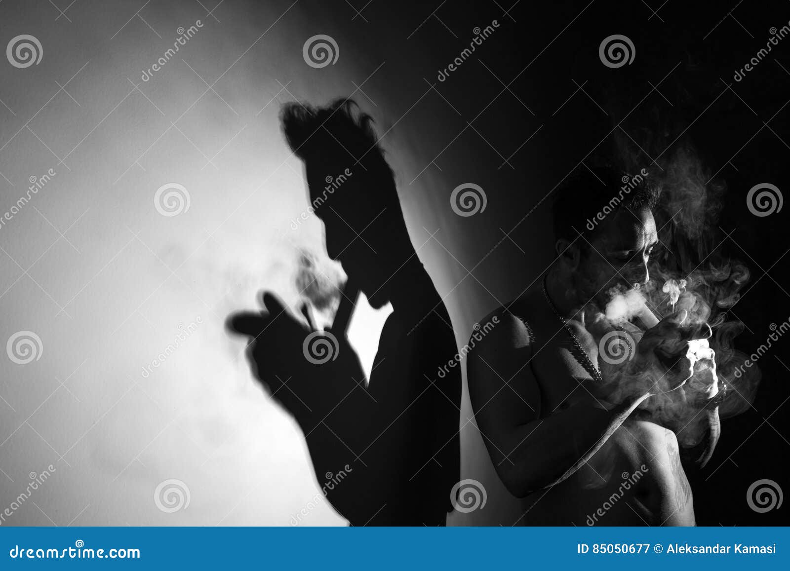 Addictive Man Smoking Marijuana Stock Image - Image of hemp, cannabis ...