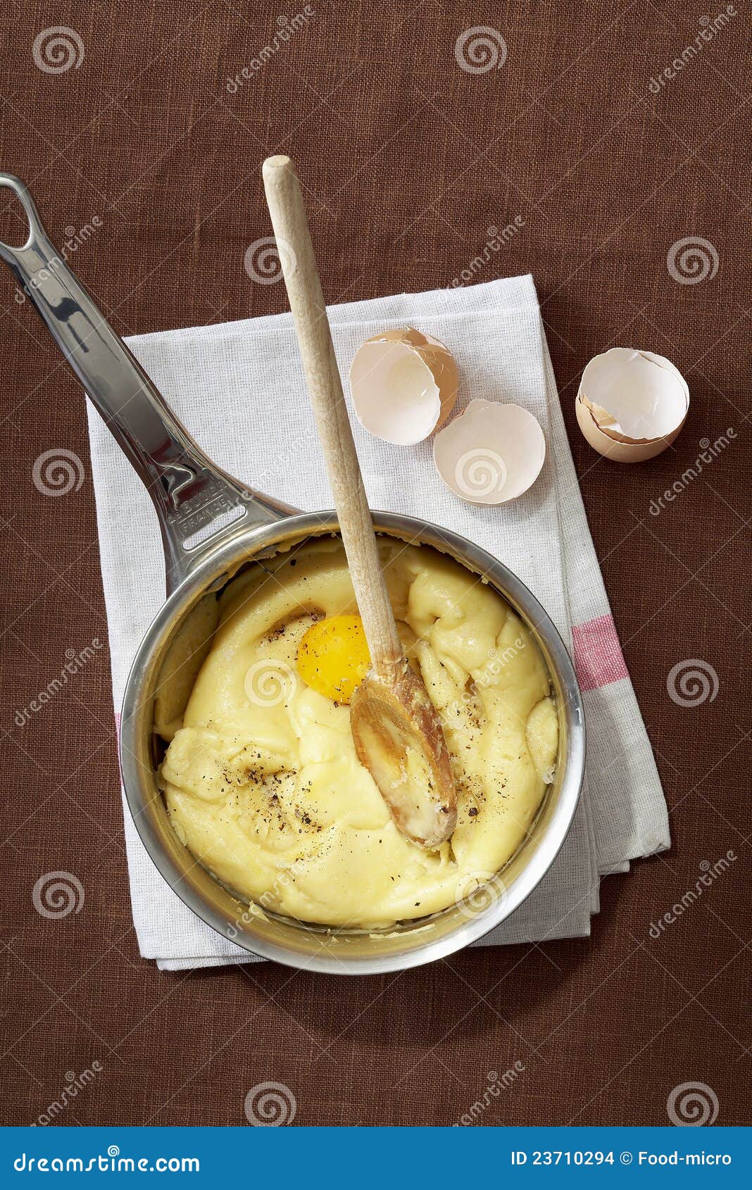 Adding the Eggs To the Preparation Stock Photo - Image of preparation ...
