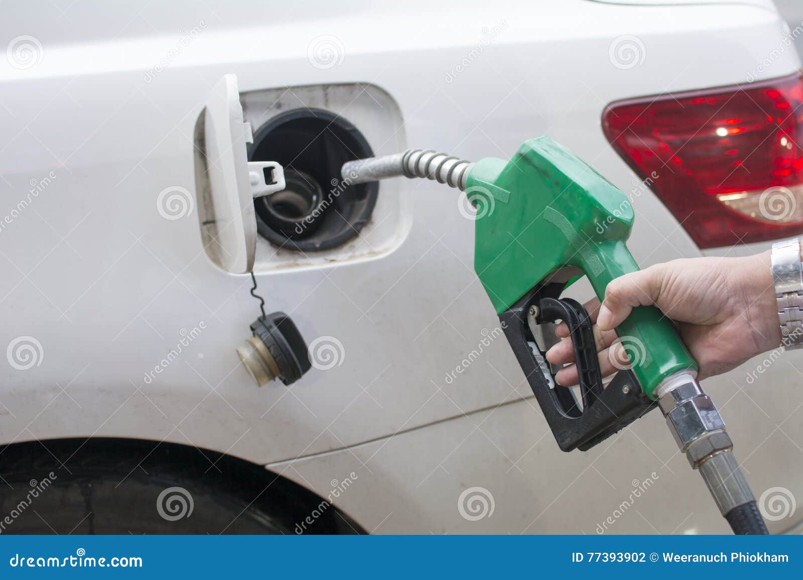 Adding fuel stock photo. Image of service, ststion, fuel - 77393902