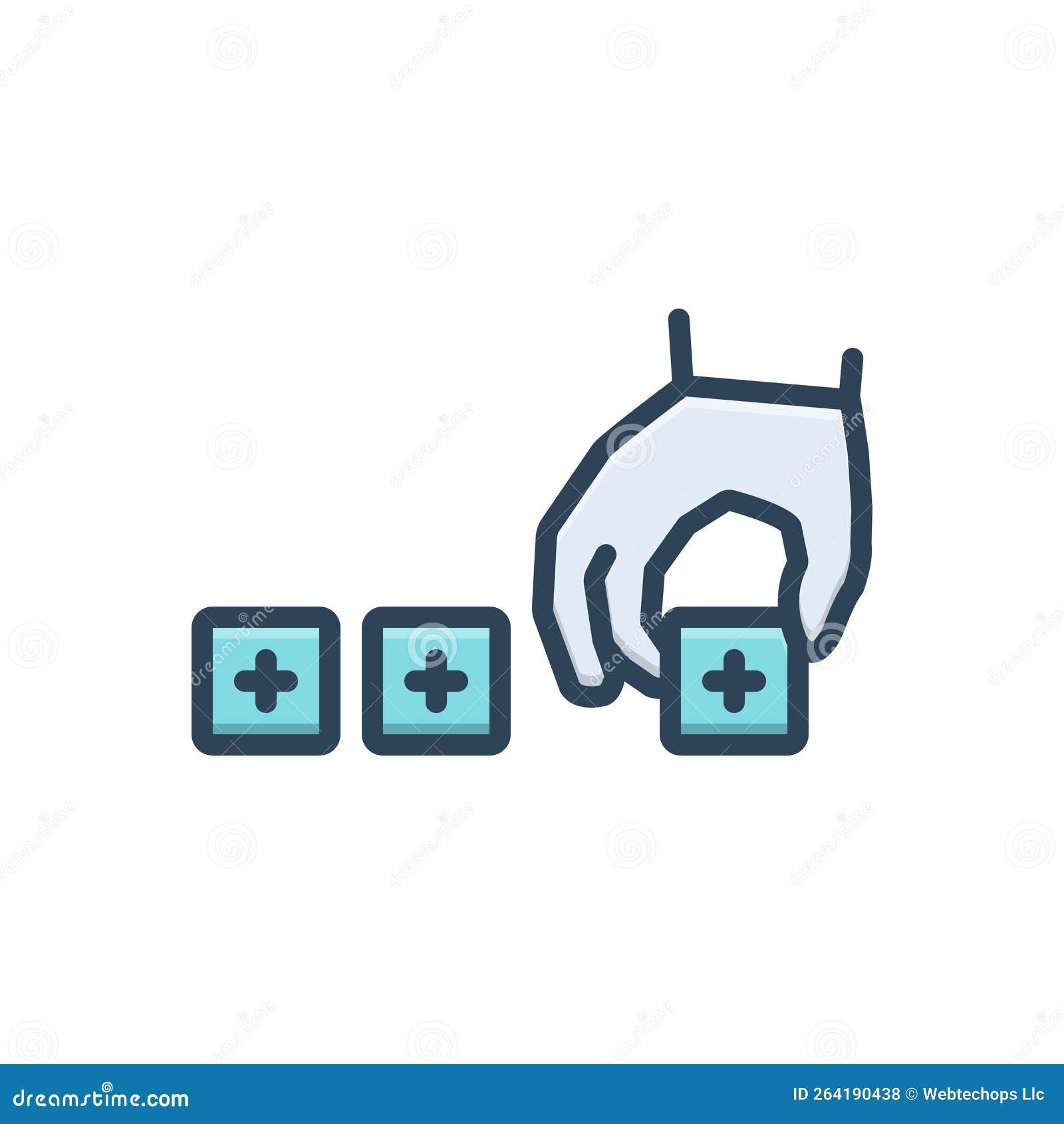 Color Illustration Icon for Adding, Addition and Attach Stock Vector ...