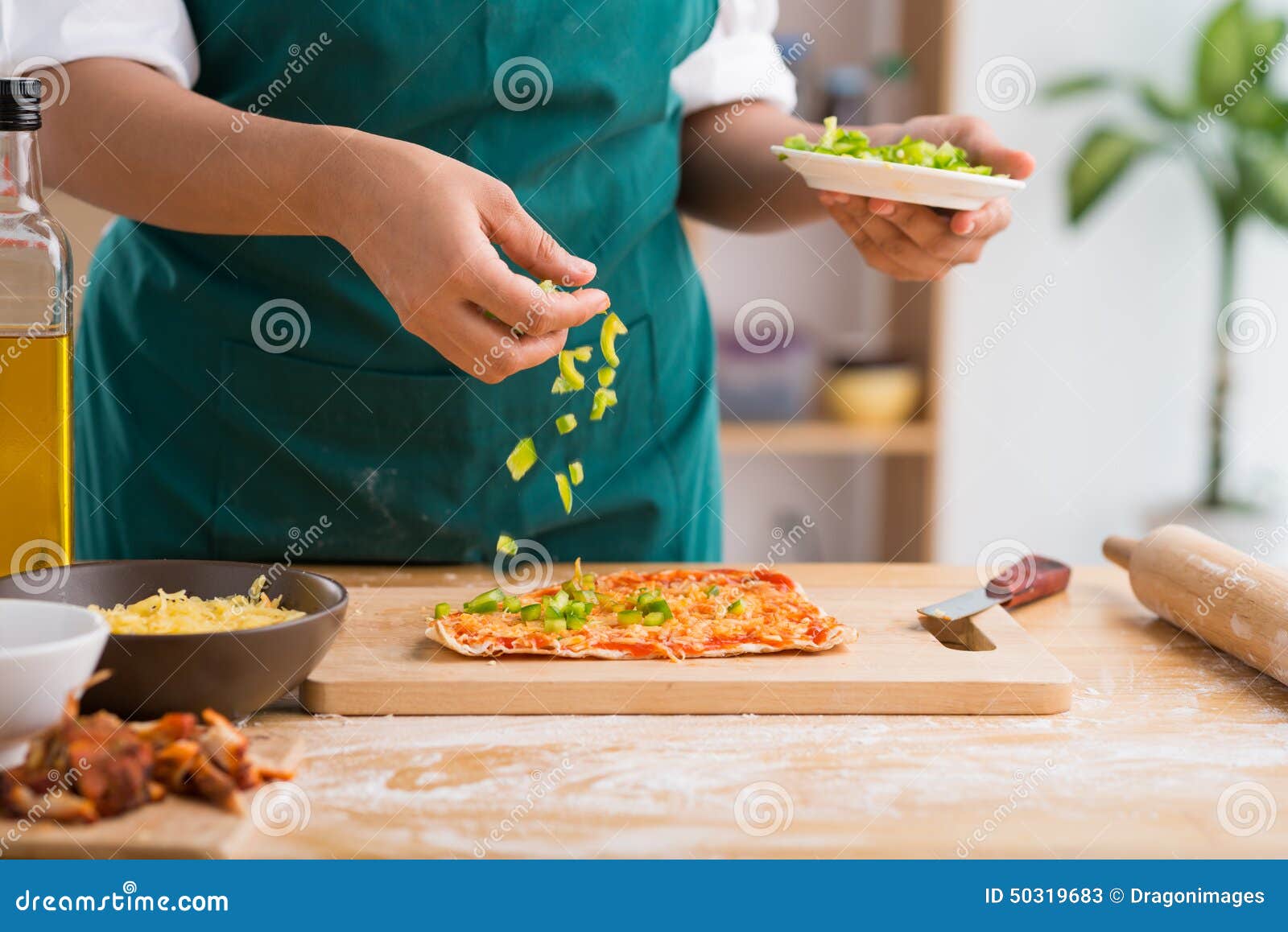 Adding ingredients stock image. Image of cook, plate - 50319683