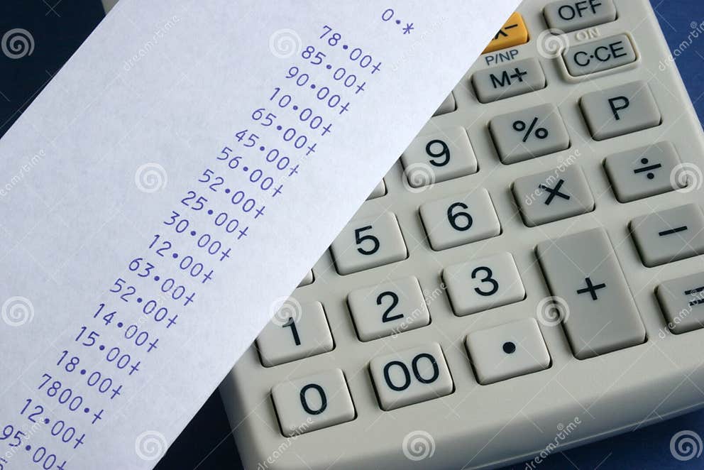 Adding machine stock photo. Image of roll, business, keypad - 14638