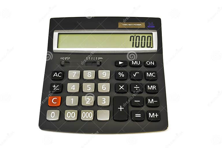 Adding Machine - Calculator Stock Image - Image of white, arithmetic ...