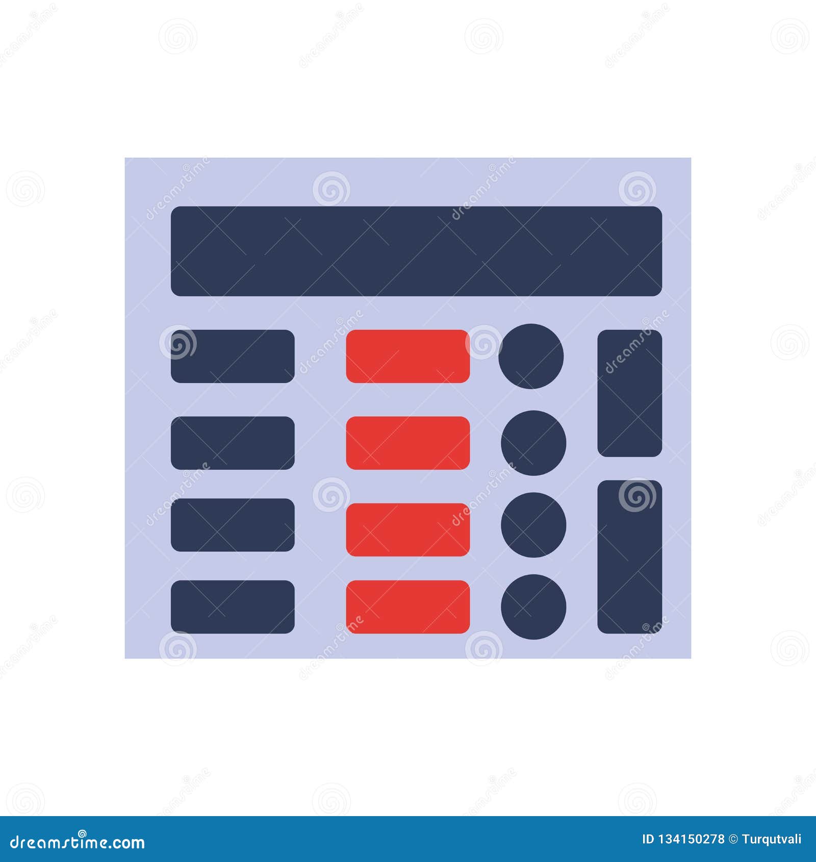 Adding Machine Icon Vector Isolated on White Background, Adding Machine ...