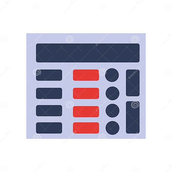 Adding Machine Icon Vector Isolated on White Background, Adding Machine ...
