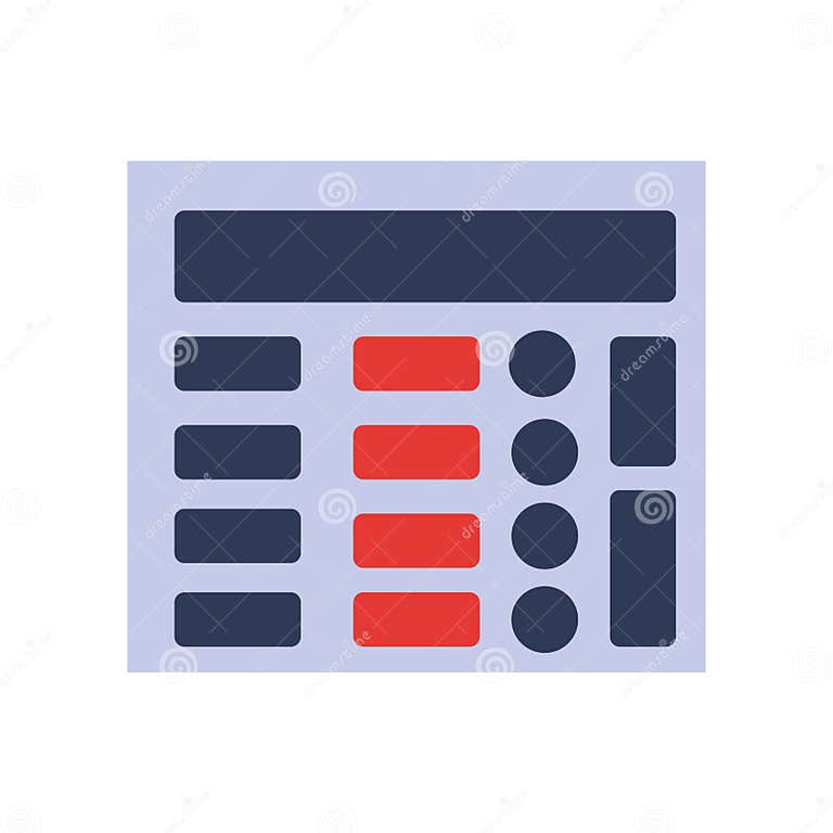 Adding Machine Icon Vector Isolated on White Background, Adding Machine ...