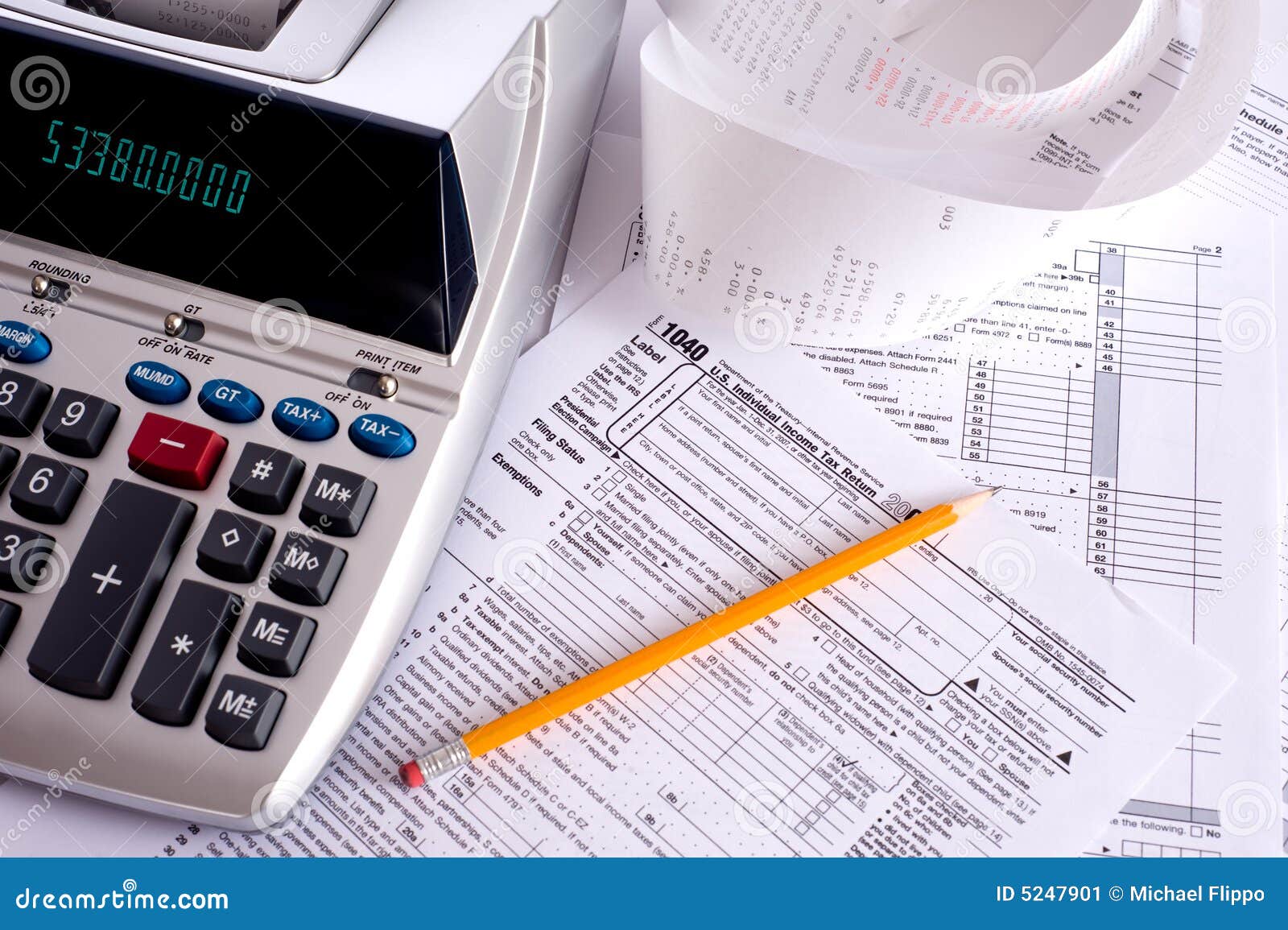Adding Machine with Tax Forms Stock Image - Image of figures ... Adding Machine with Tax Forms Stock Image - Image of figures ...