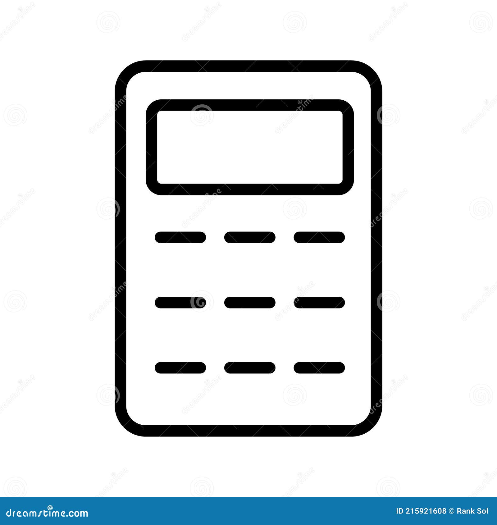 Adding Machine Vector Icon Which Can Easily Modify or Edit Stock Vector ...