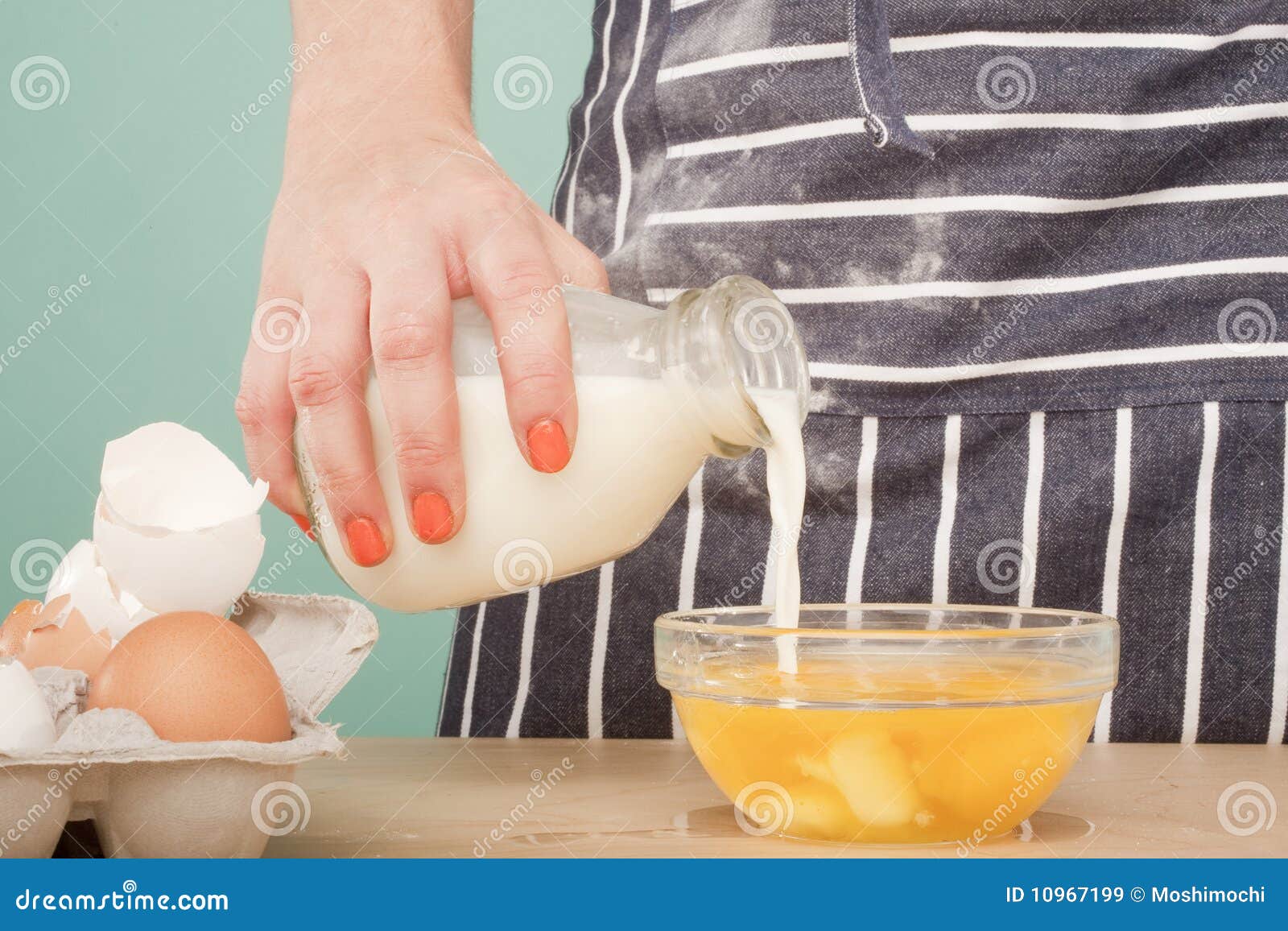 Adding milk stock image. Image of milk, nutrition, brown - 10967199