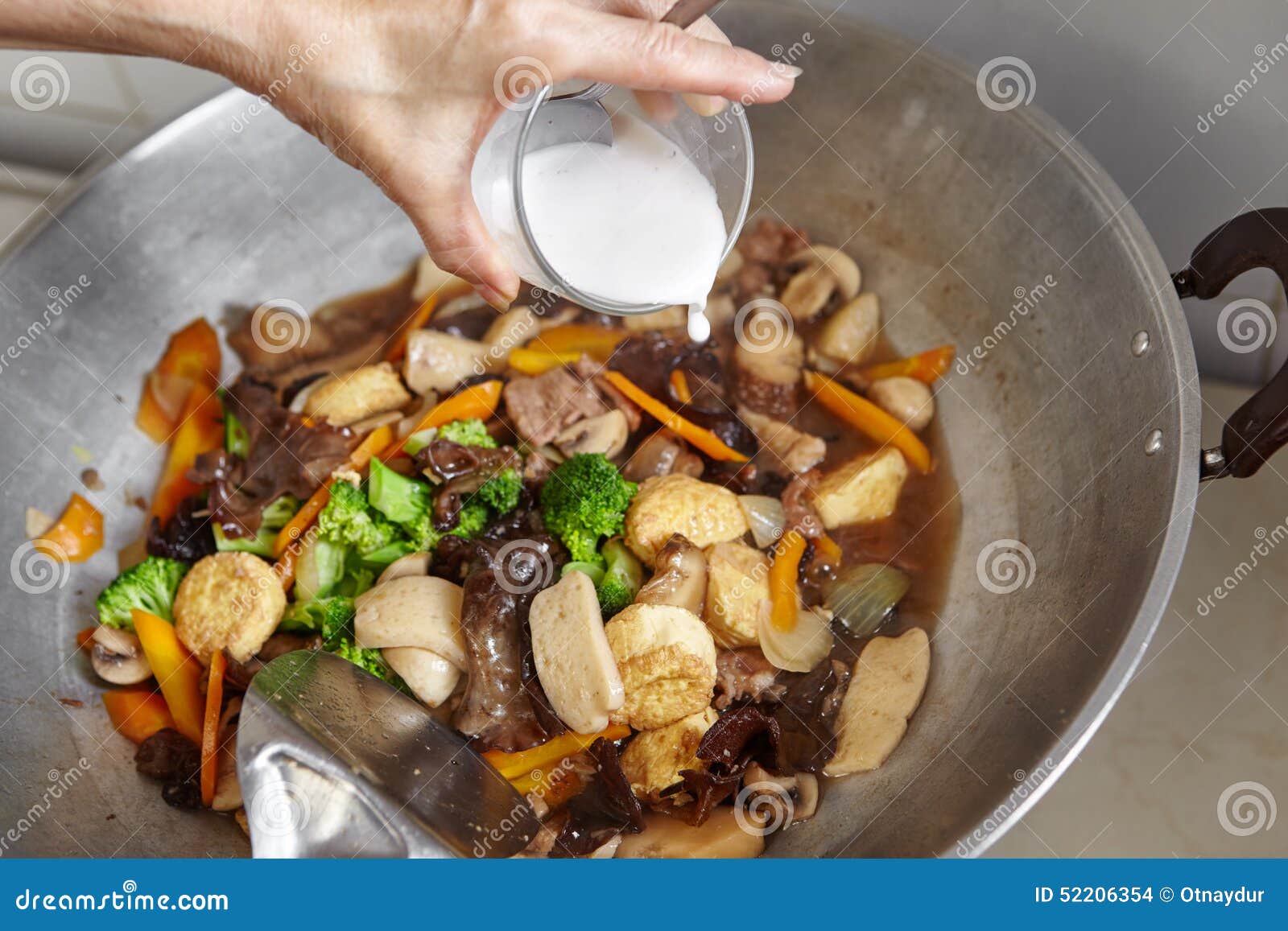 Adding milk stock photo. Image of broccoli, ingredient - 52206354