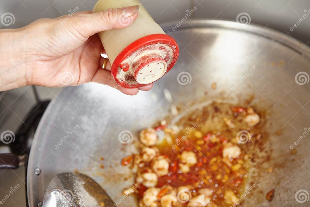 Adding Pepper stock photo. Image of meal, movement, blur - 52192164
