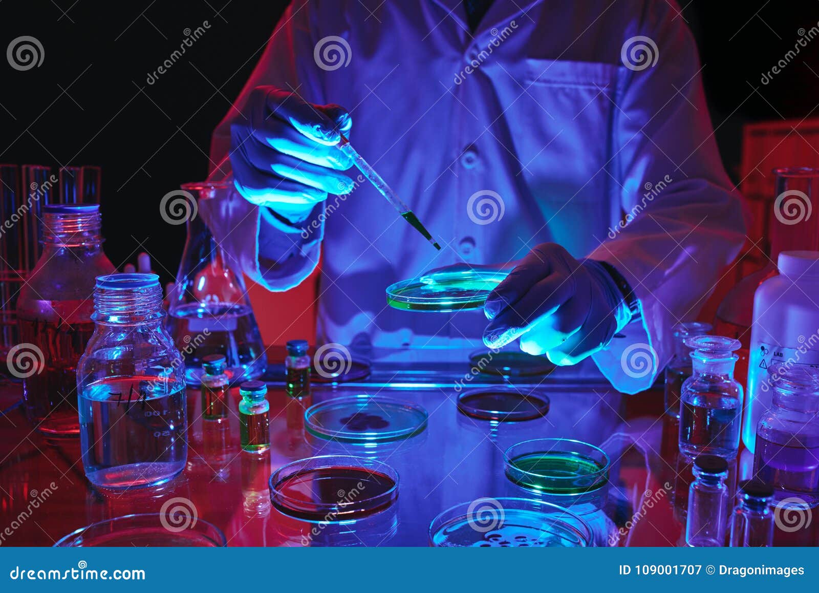 Adding reagent stock image. Image of professional, adding - 109001707