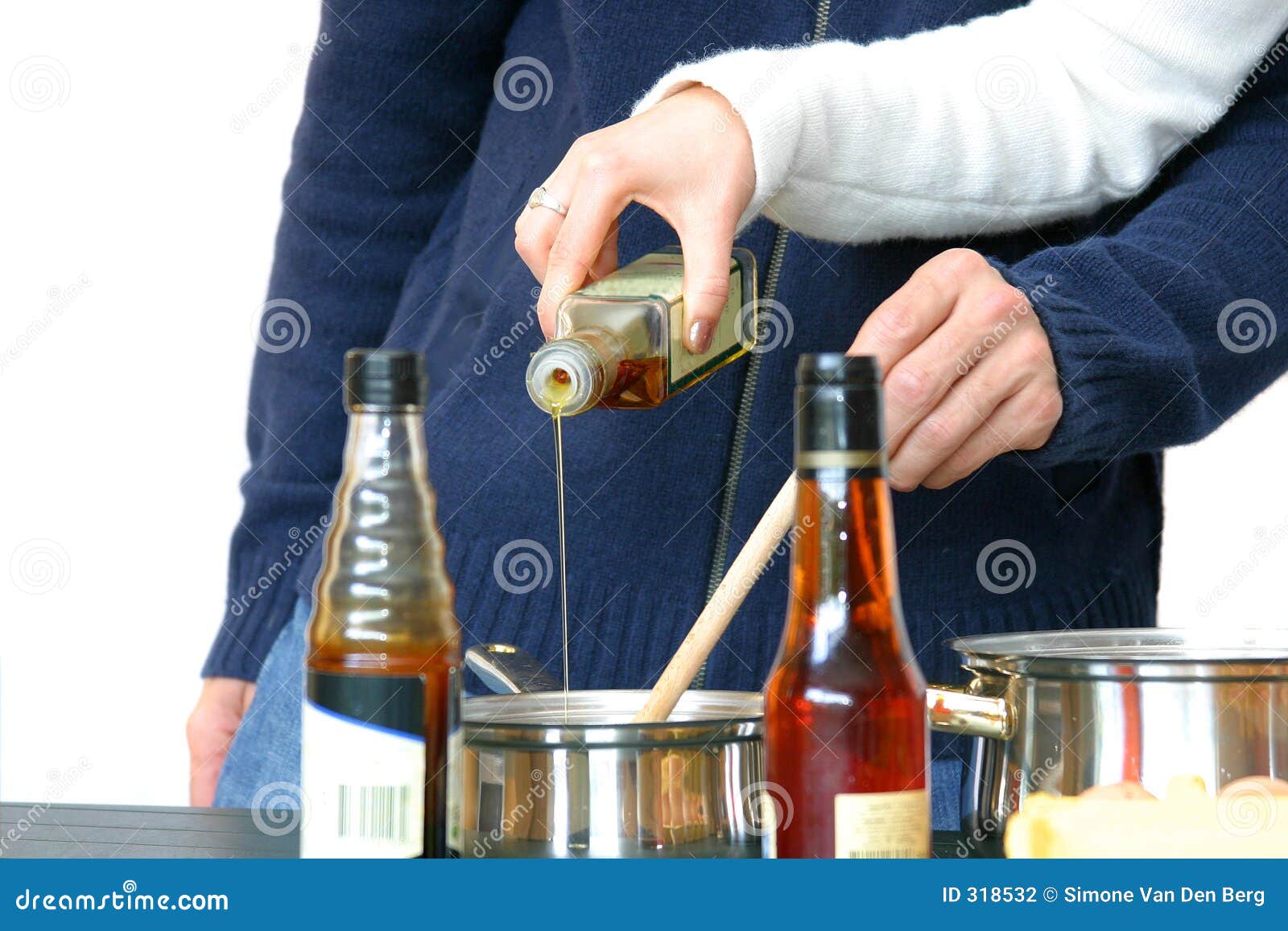 Adding some oil stock photo. Image of portrait, happiness - 318532