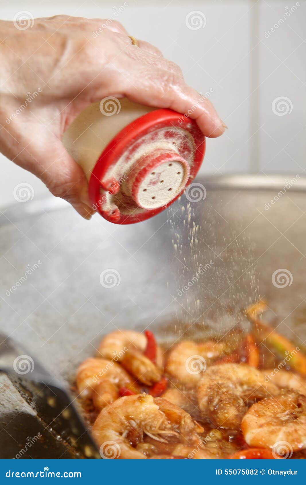 Adding spices stock photo. Image of preparation, hand - 55075082