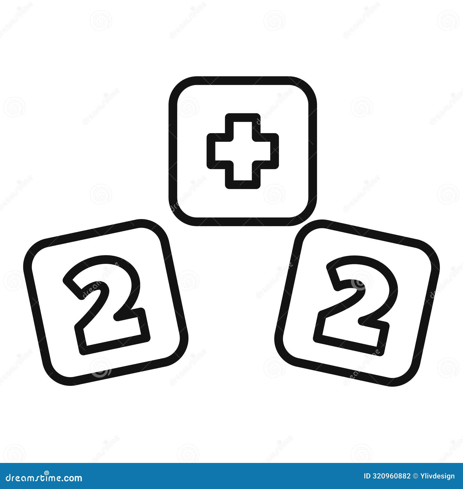 Adding Two and Two Together Stock Illustration - Illustration of count ...