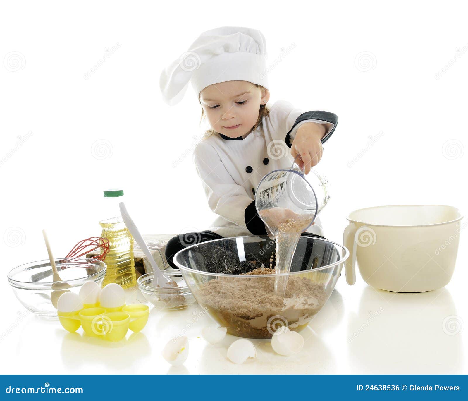 Adding Water to the Mix stock photo. Image of chocolate - 24638536