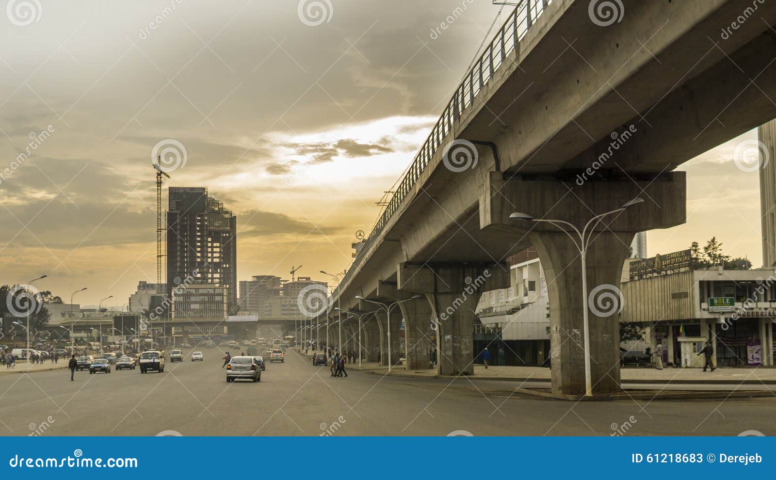 Addis Ababa Light Rail System Editorial Stock Photo - Image of ...