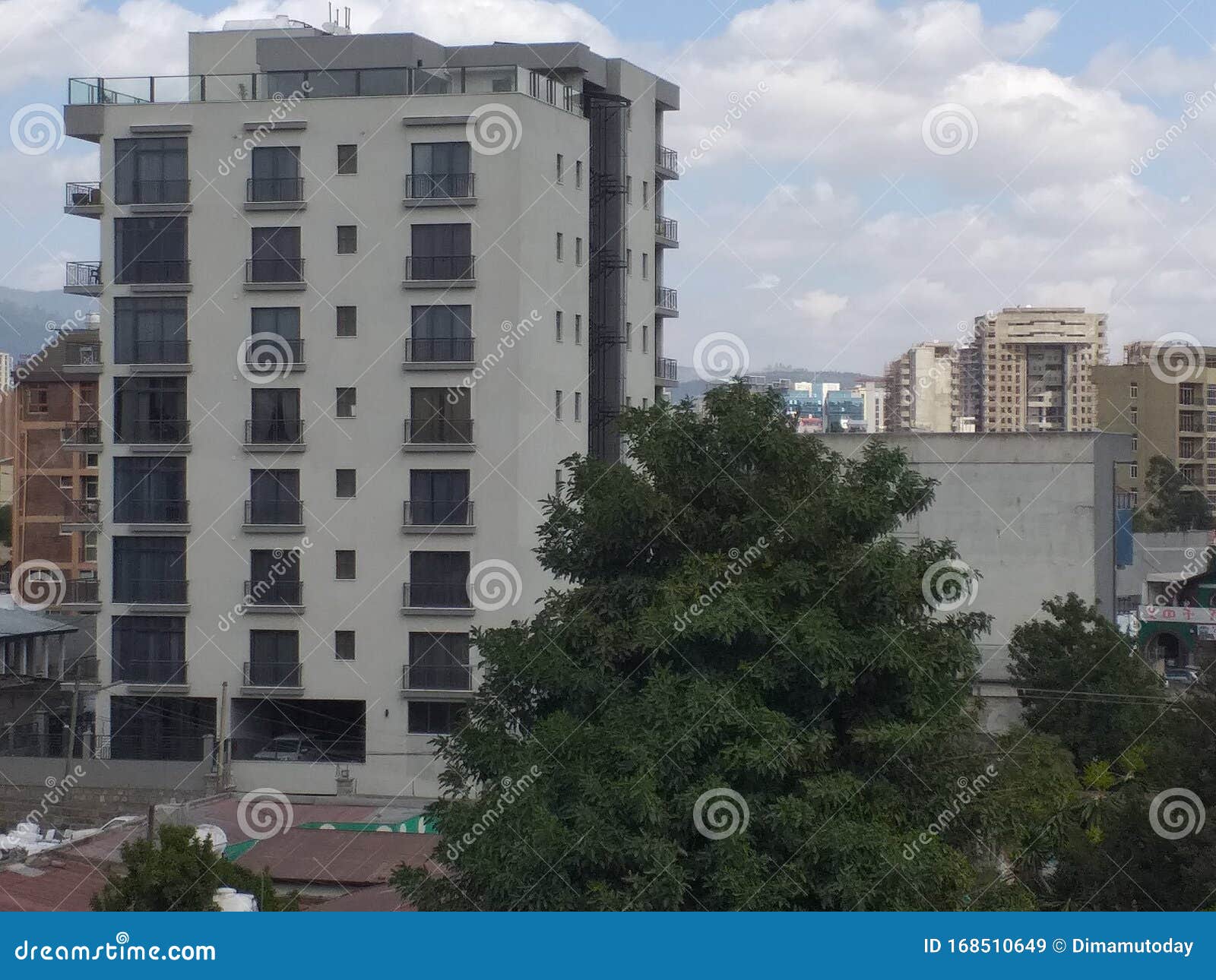 Addis Ababa S New Residential Buildings Editorial Stock Image - Image ...
