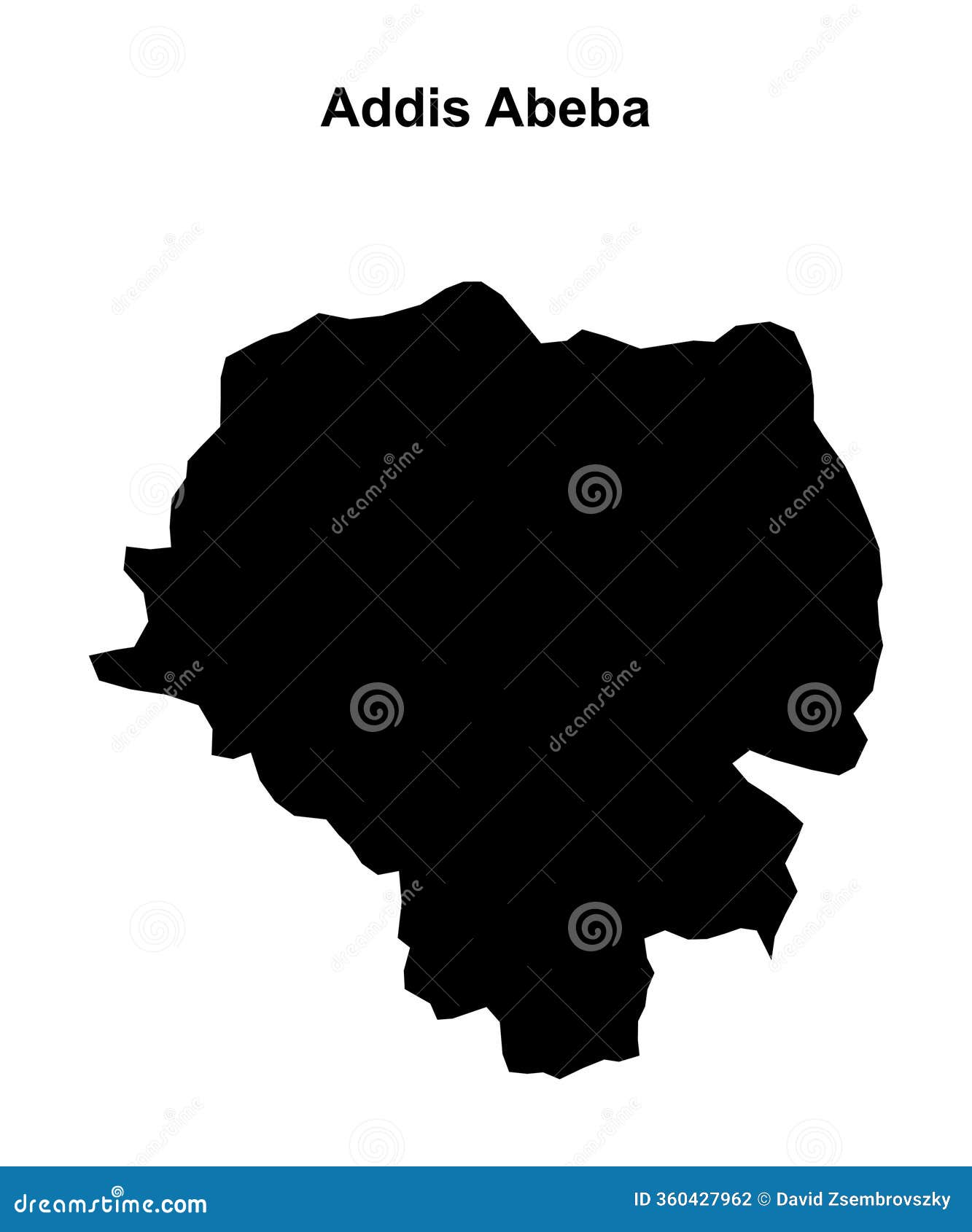 Detailed Map Of Addis Ababa City, Capital Of Ethiopia. Municipal ...