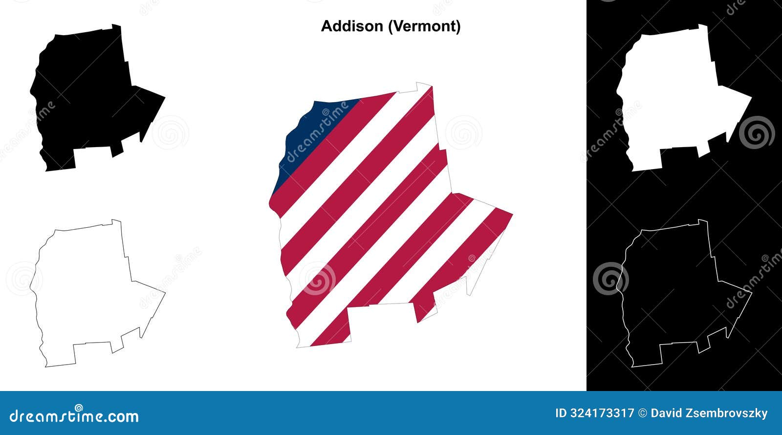 Addison outline map stock illustration. Illustration of county - 324173317