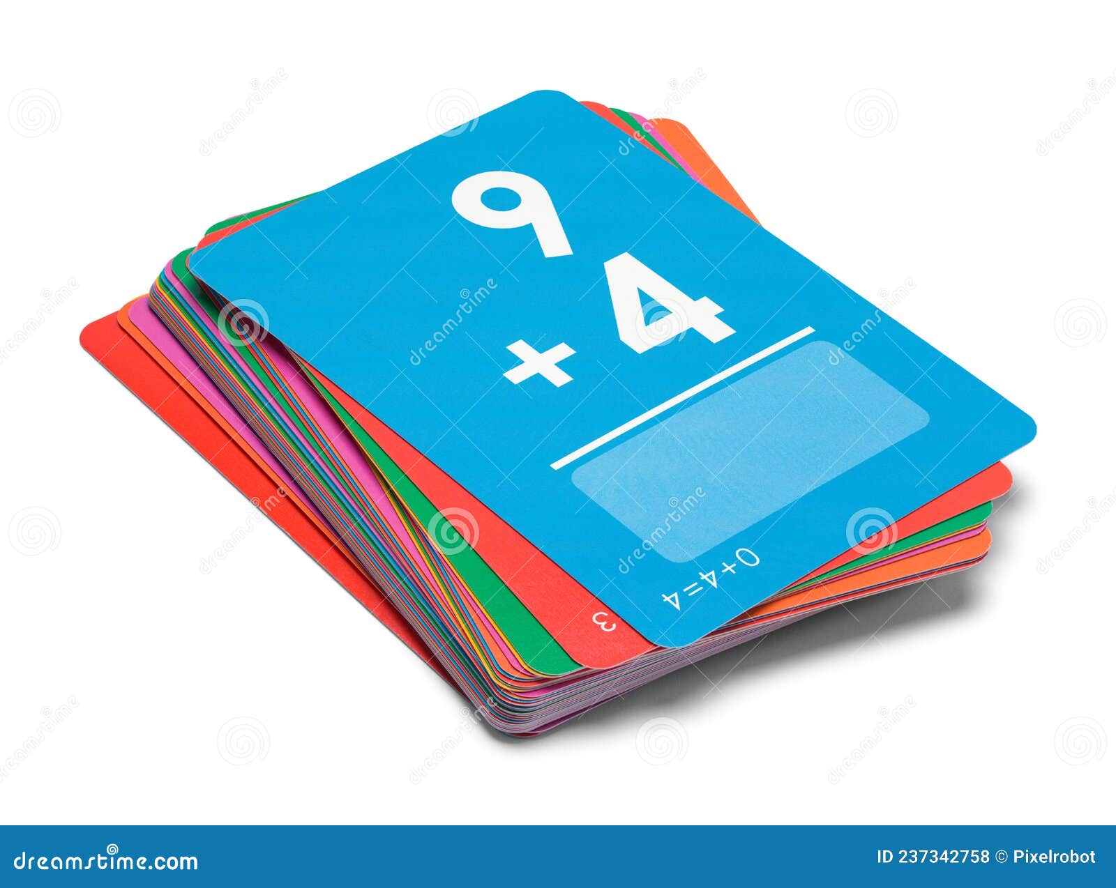 Addition Cards stock photo. Image of math, stack, cards - 237342758
