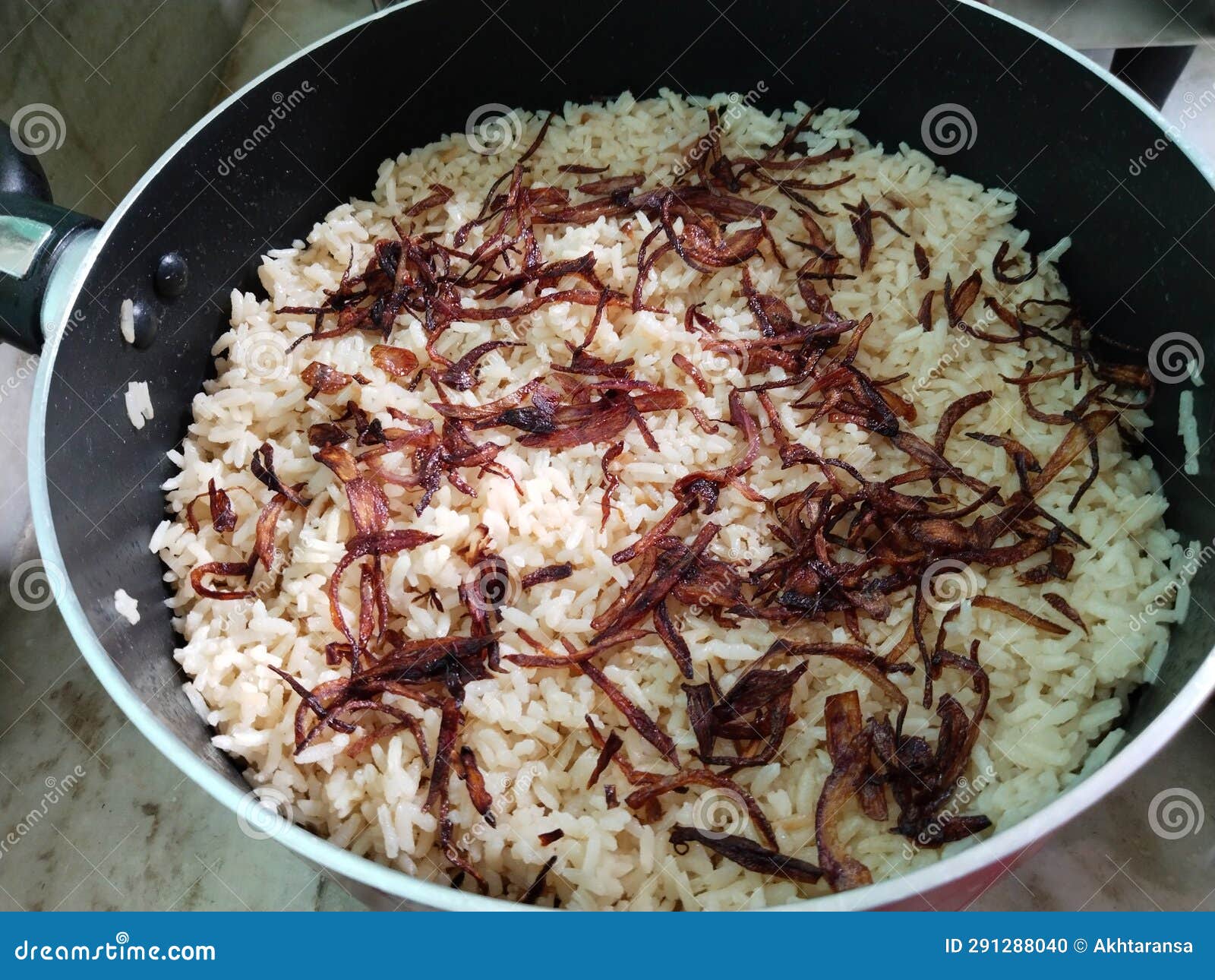 In Addition, Freshly Cooked Clay Pot Rice Rice Pot with Brown Onion ...