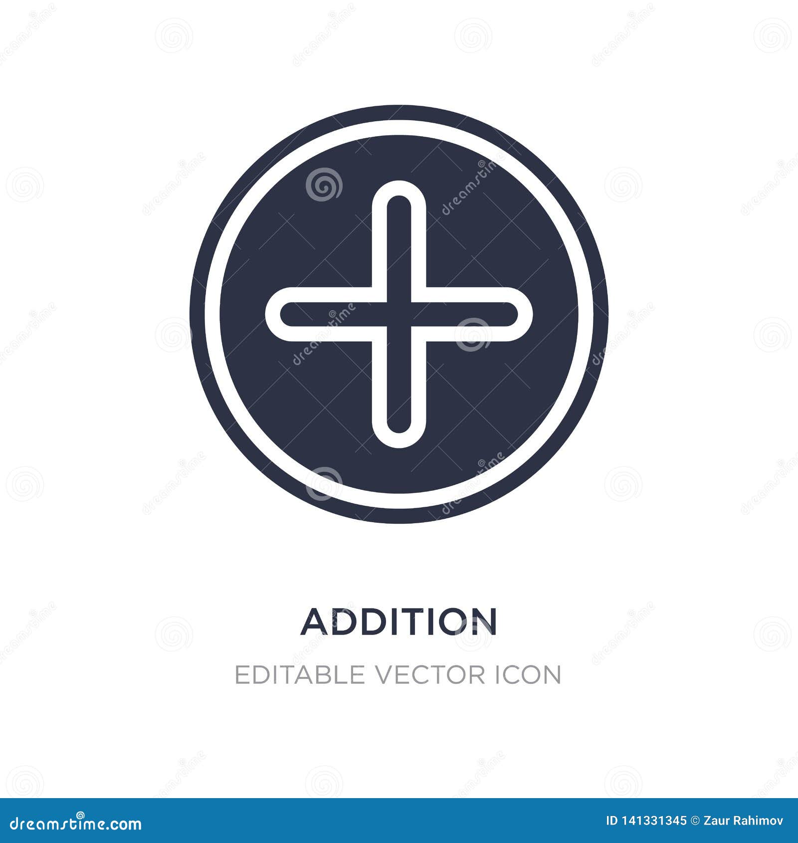 Addition Icon on White Background. Simple Element Illustration from ...