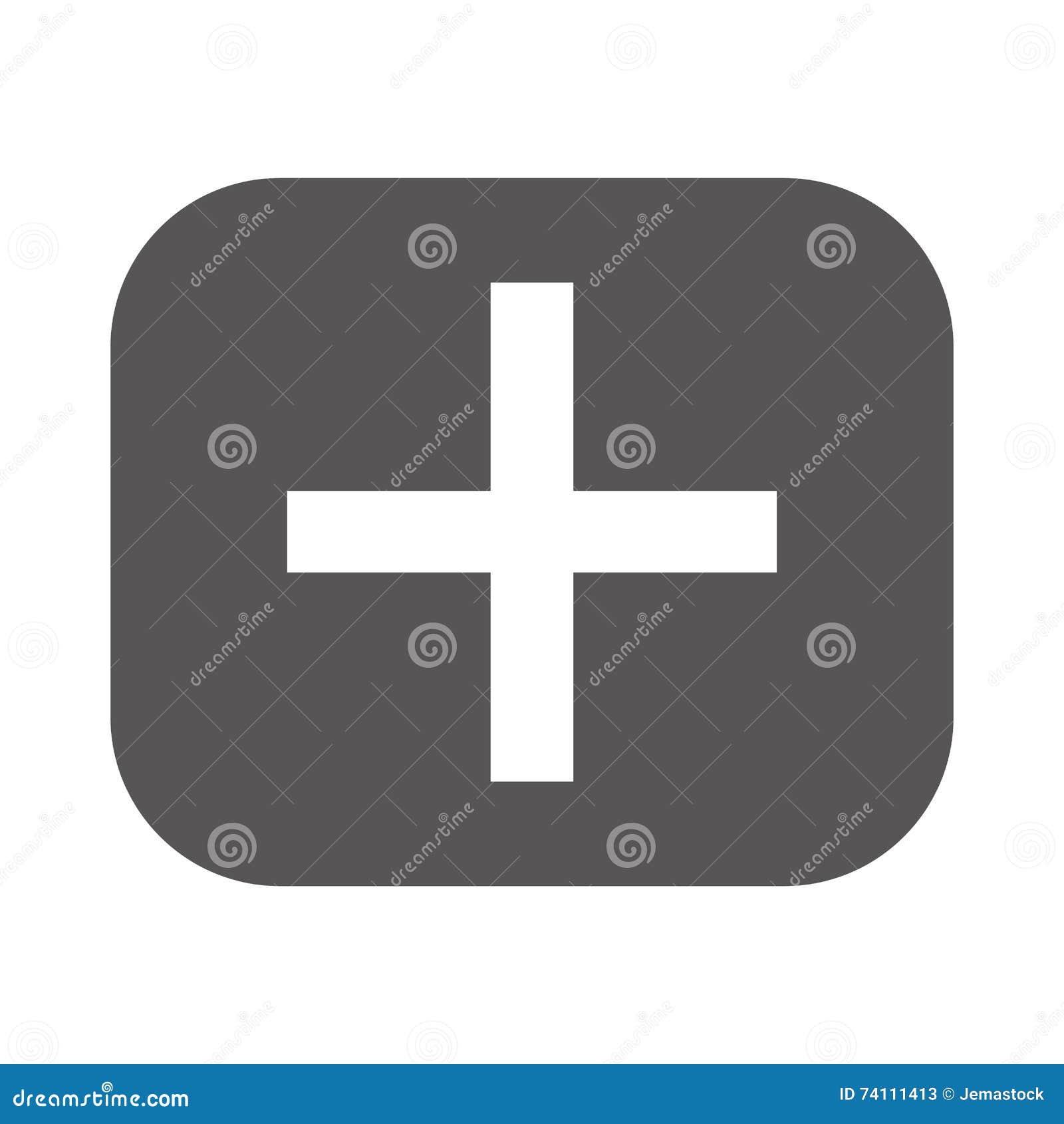 Addition math symbol icon stock illustration. Illustration of finite ...