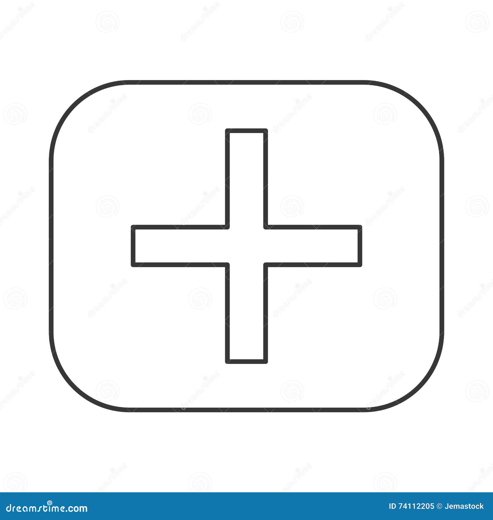 Addition math symbol icon stock illustration. Illustration of addition ...