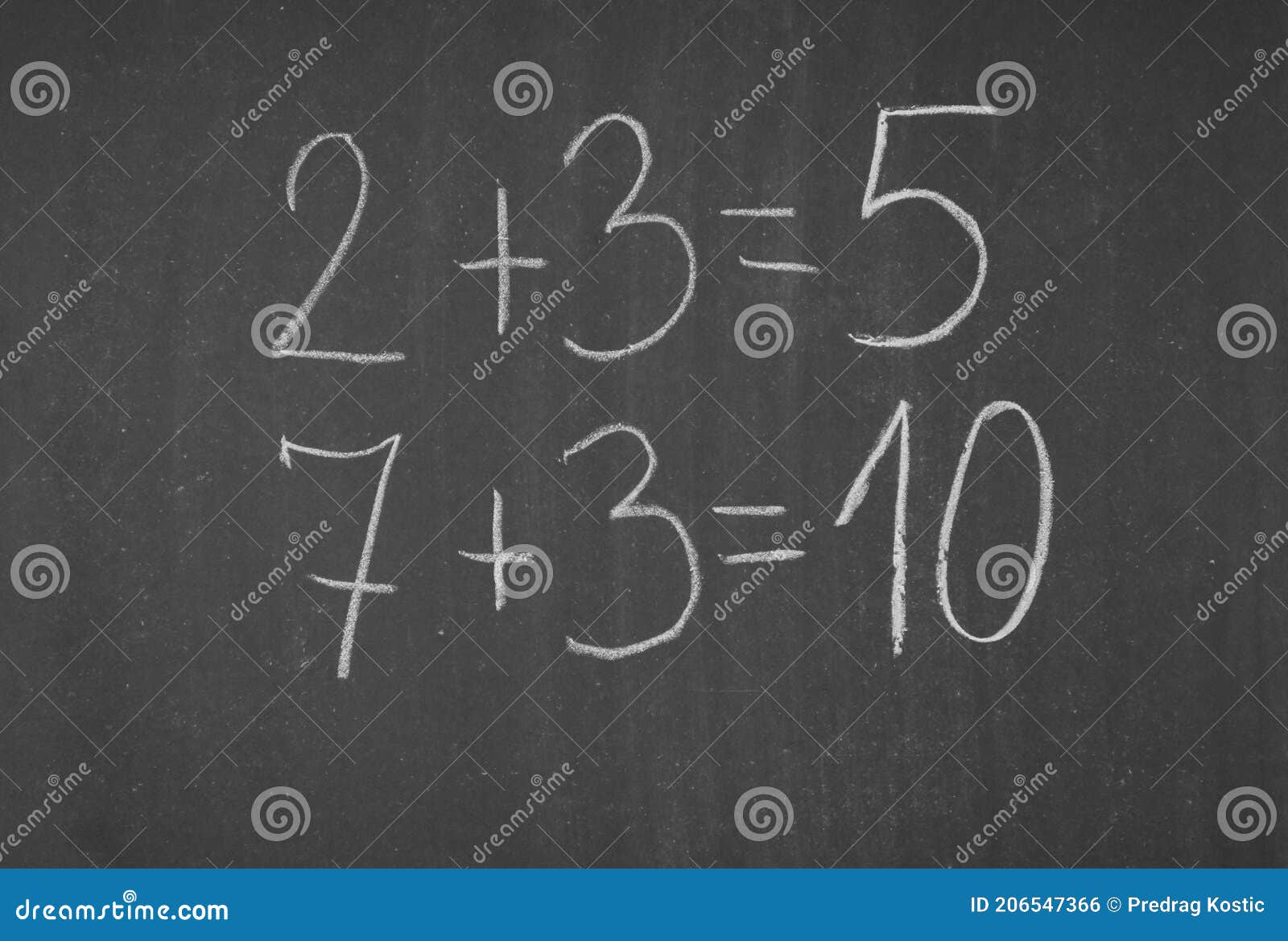 Addition Of Numbers With Decimal Notation. Royalty-Free Stock Photo ...