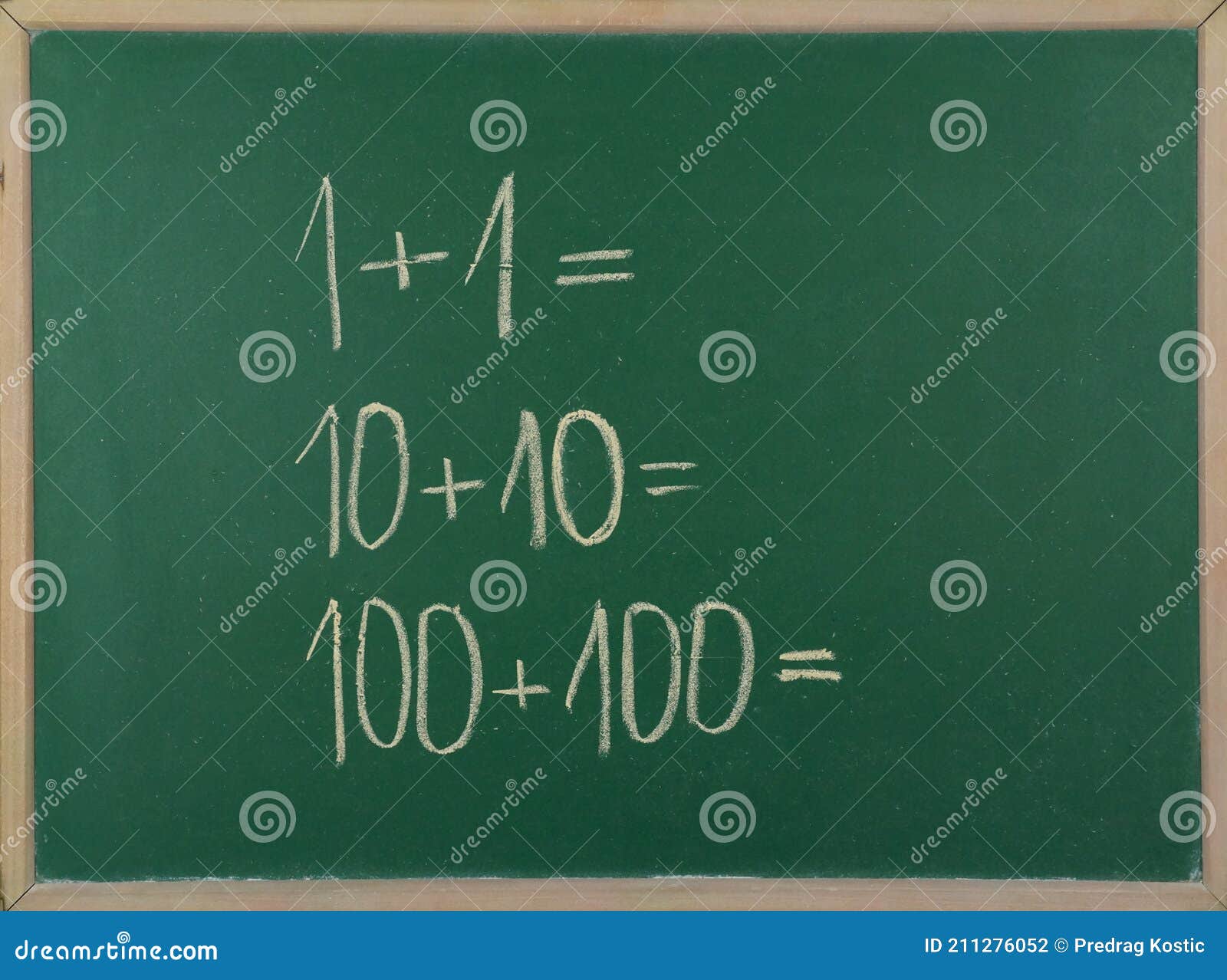 Addition of numbers . stock photo. Image of decluter - 211276052