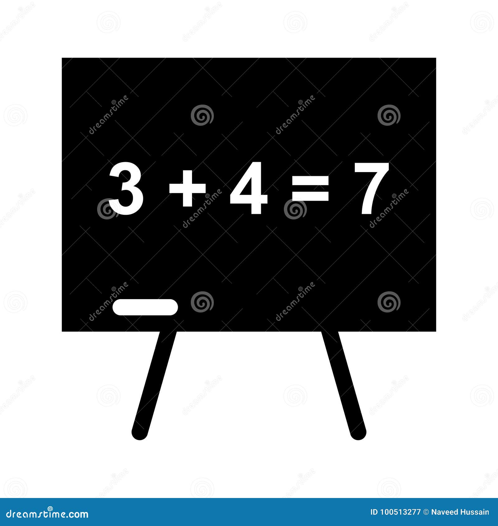 Addition sum icon stock illustration. Illustration of glyph - 100513277