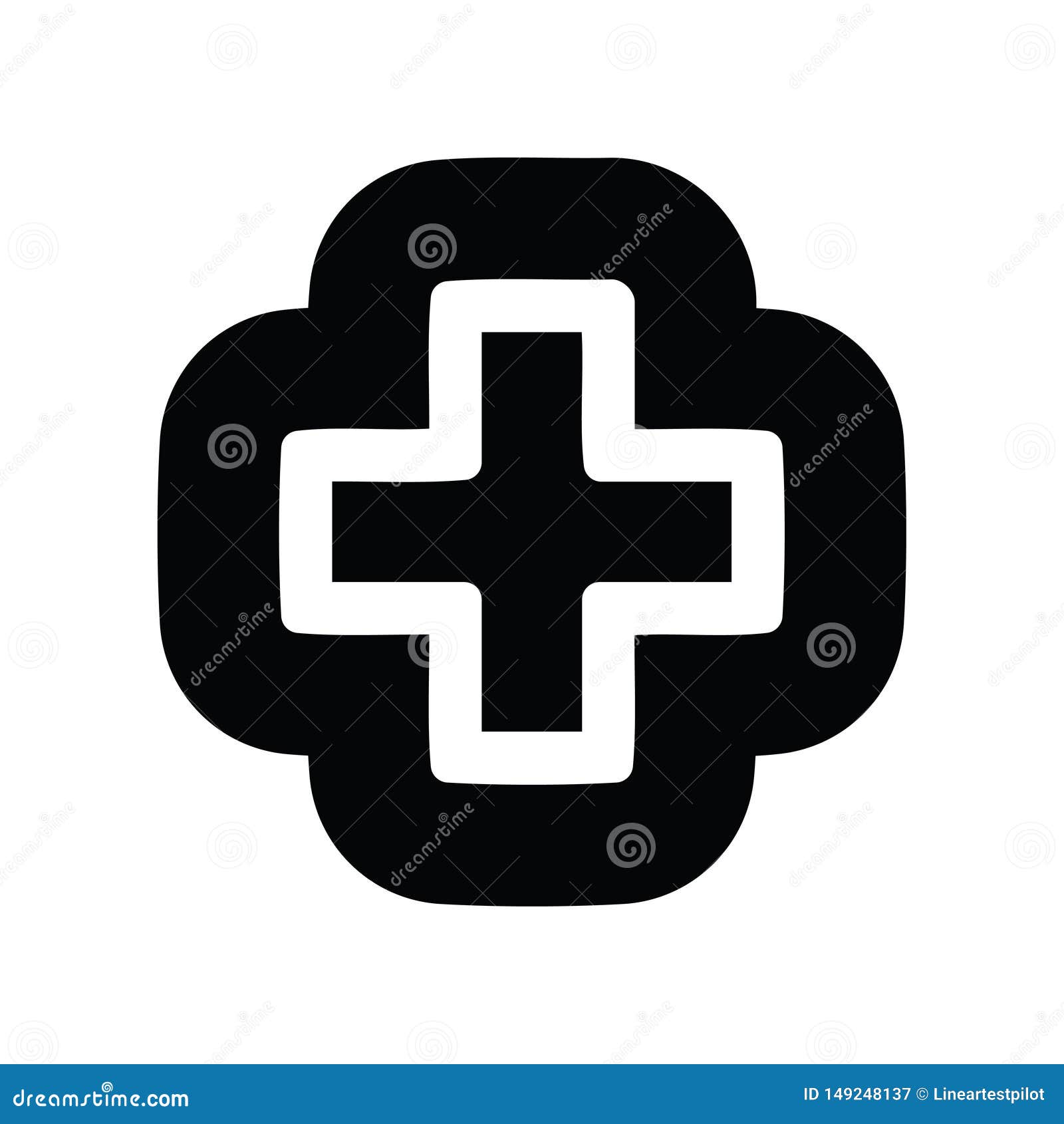 Addition symbol icon stock vector. Illustration of graphic - 149248137