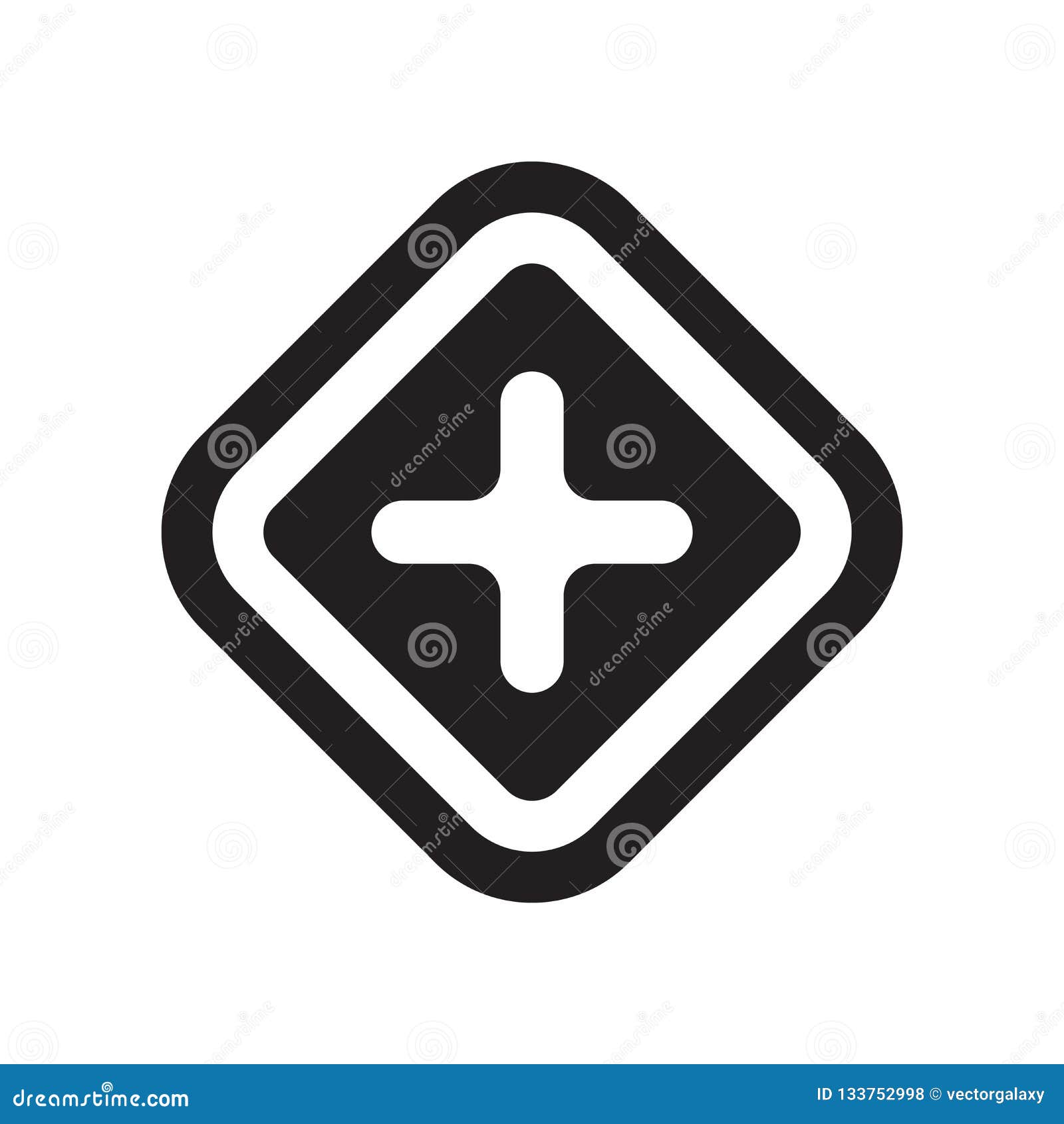 Addition Thick Icon Vector Isolated on White Background, Addition Thick ...